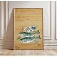 Fish Kitchen Poster Vintage Food Wall Art Rustic Cooking Decor Art ...