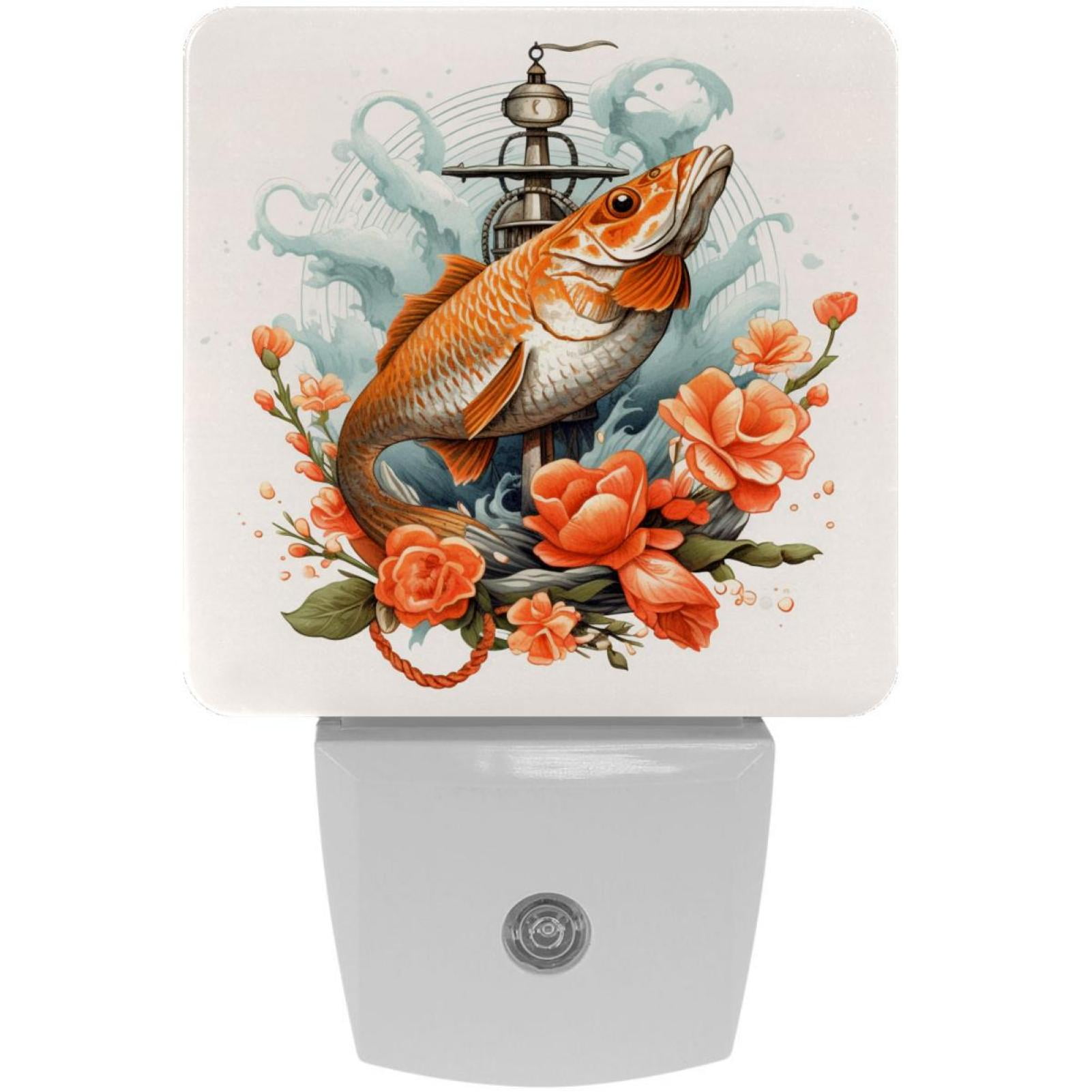 Fish LED Square Night Lights - Compact and Multifunctional Illumination ...