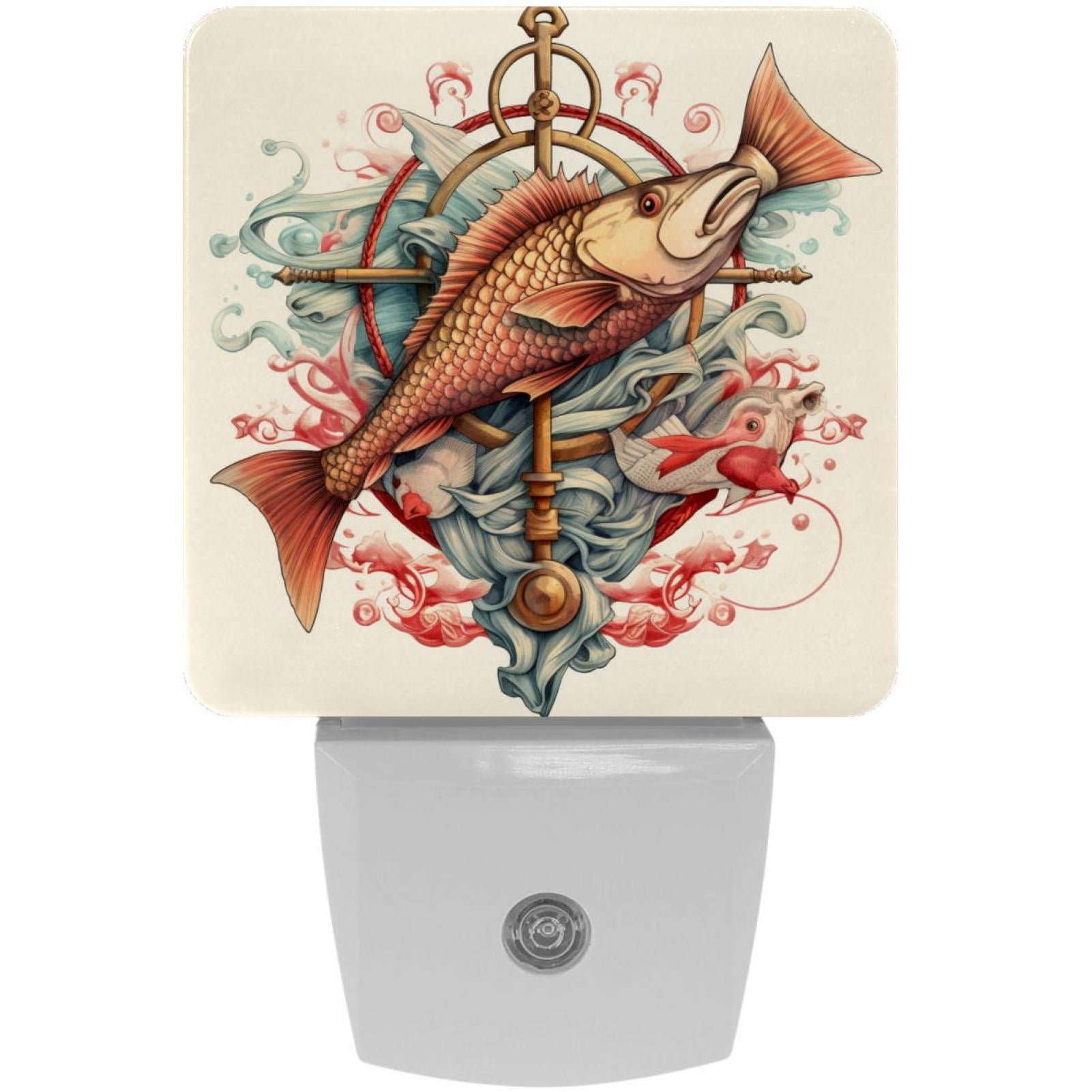 Fish LED Square Night Lights - Energy Efficient and Contemporary Design ...