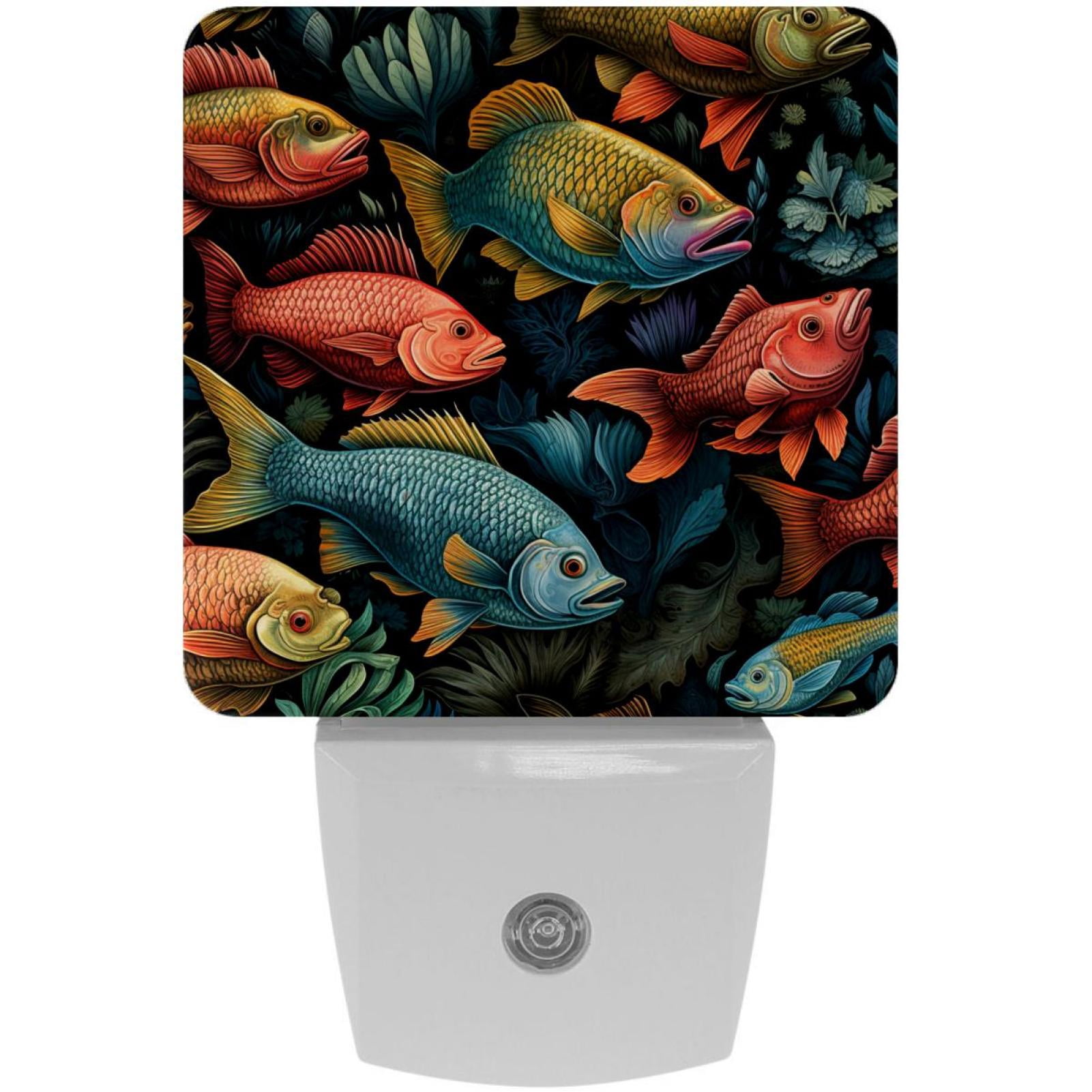 Fish LED Square Night Lights - Energy Efficient and Stylish Bedroom ...