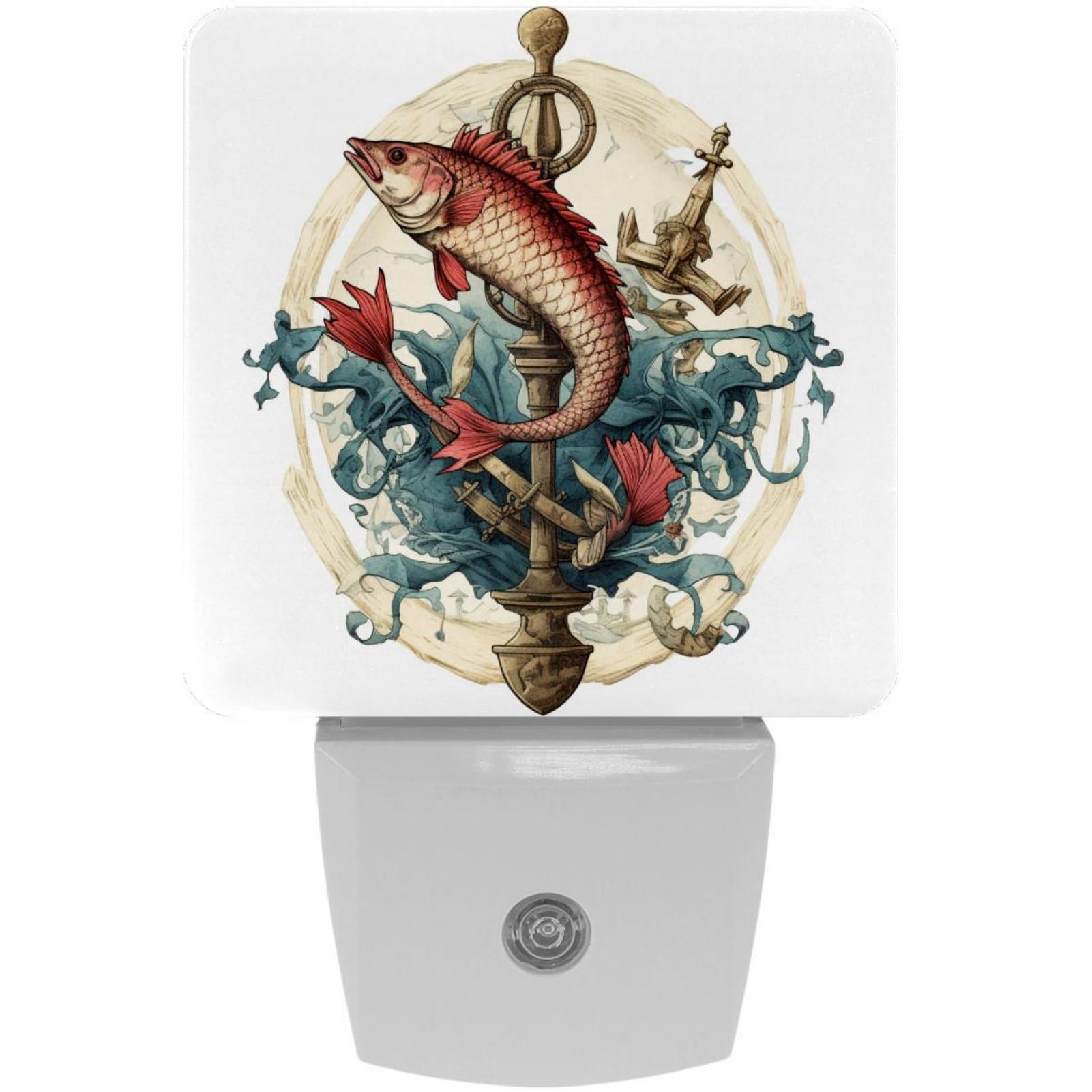 Fish LED Square Night Lights - Energy Efficient and Stylish Bedroom ...