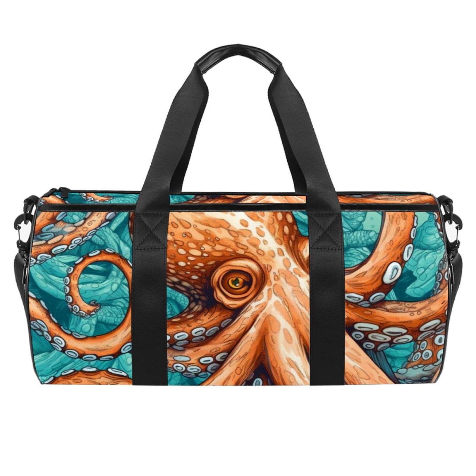 Fish Large Capacity Sports Bag with Interior Zipper Pocket - Luggage ...