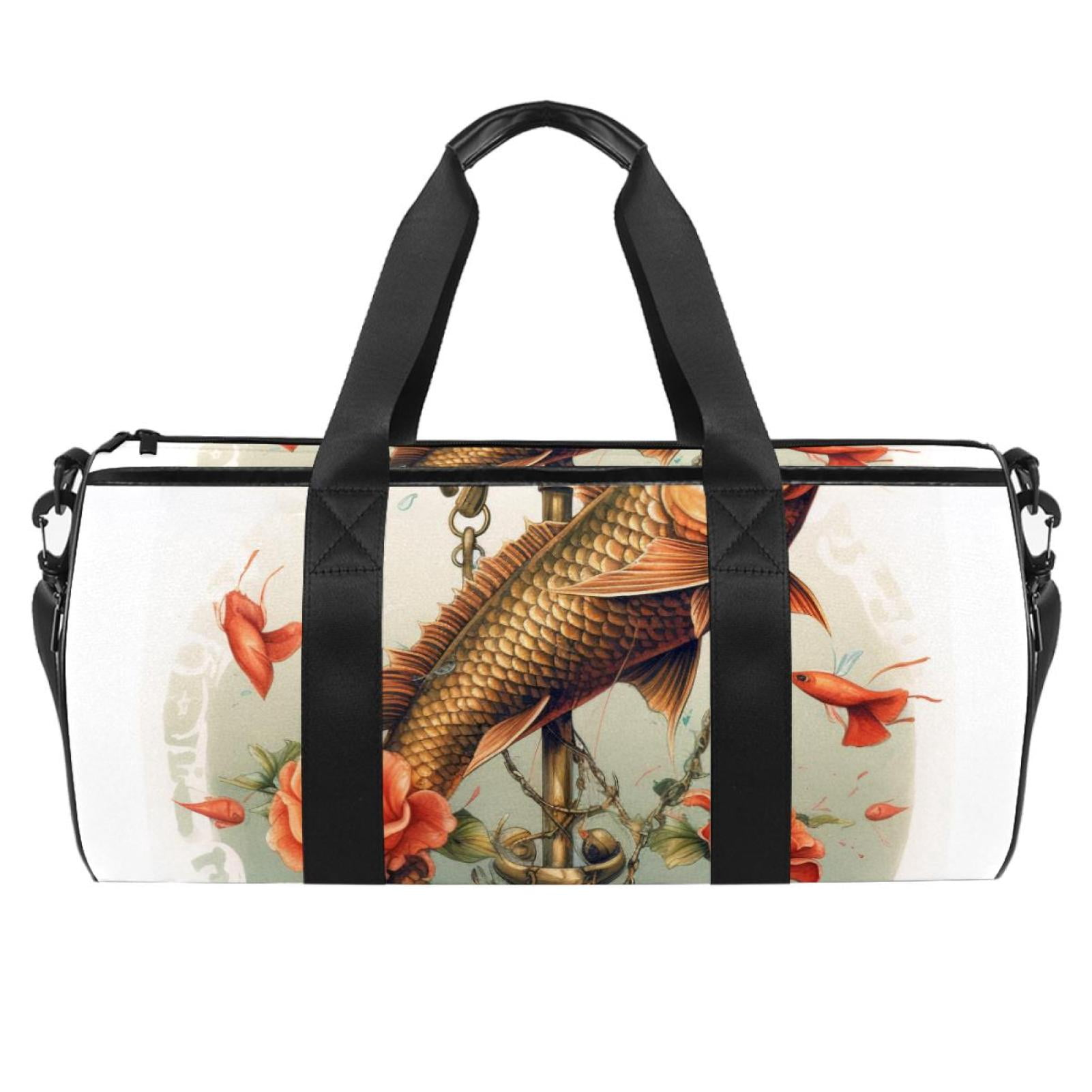 Fish Large Capacity Weekender Bag Ideal for Gym, Travel, and More ...