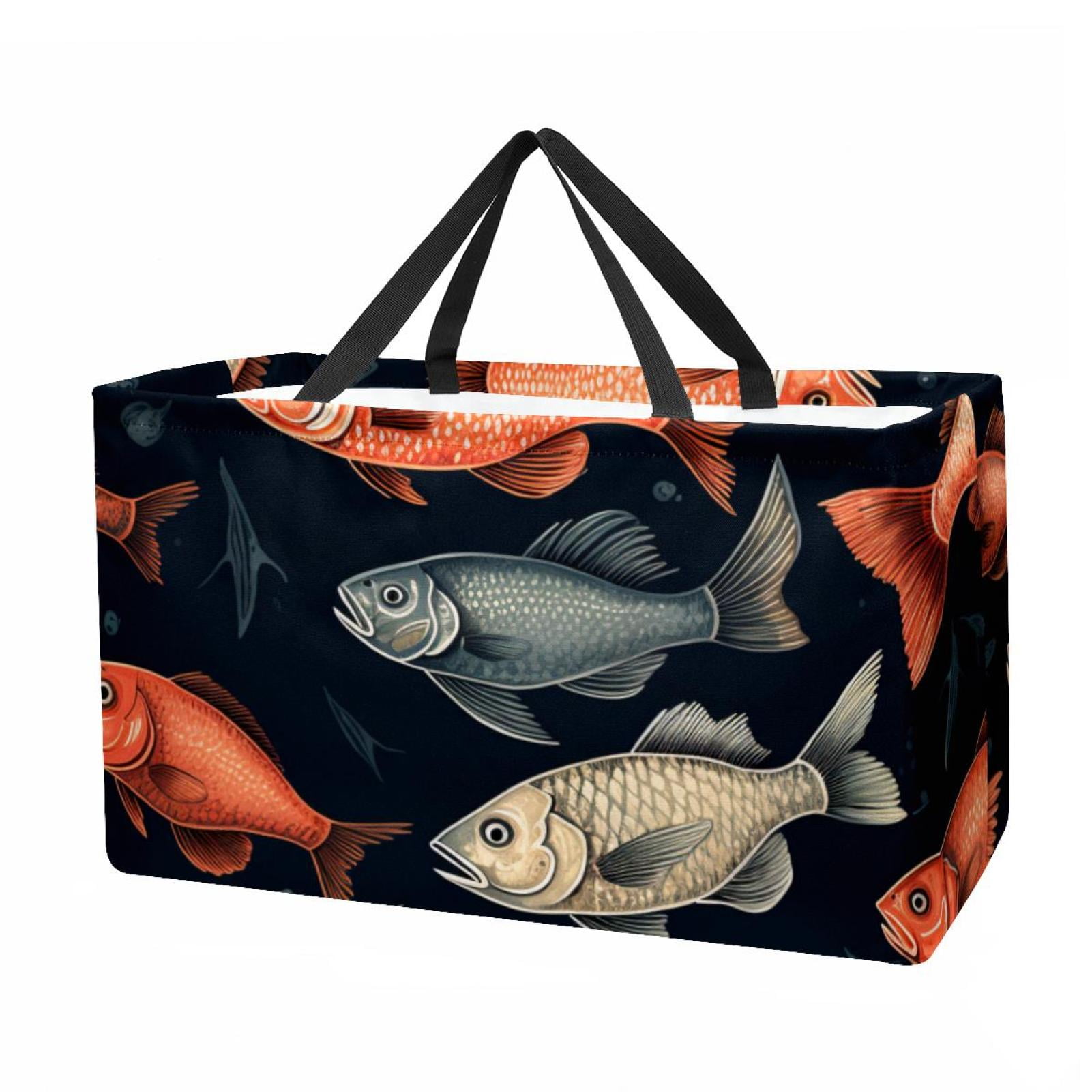Fish Laundry Bag, Collapsible Bucket, Storage Basket - Reusable ...