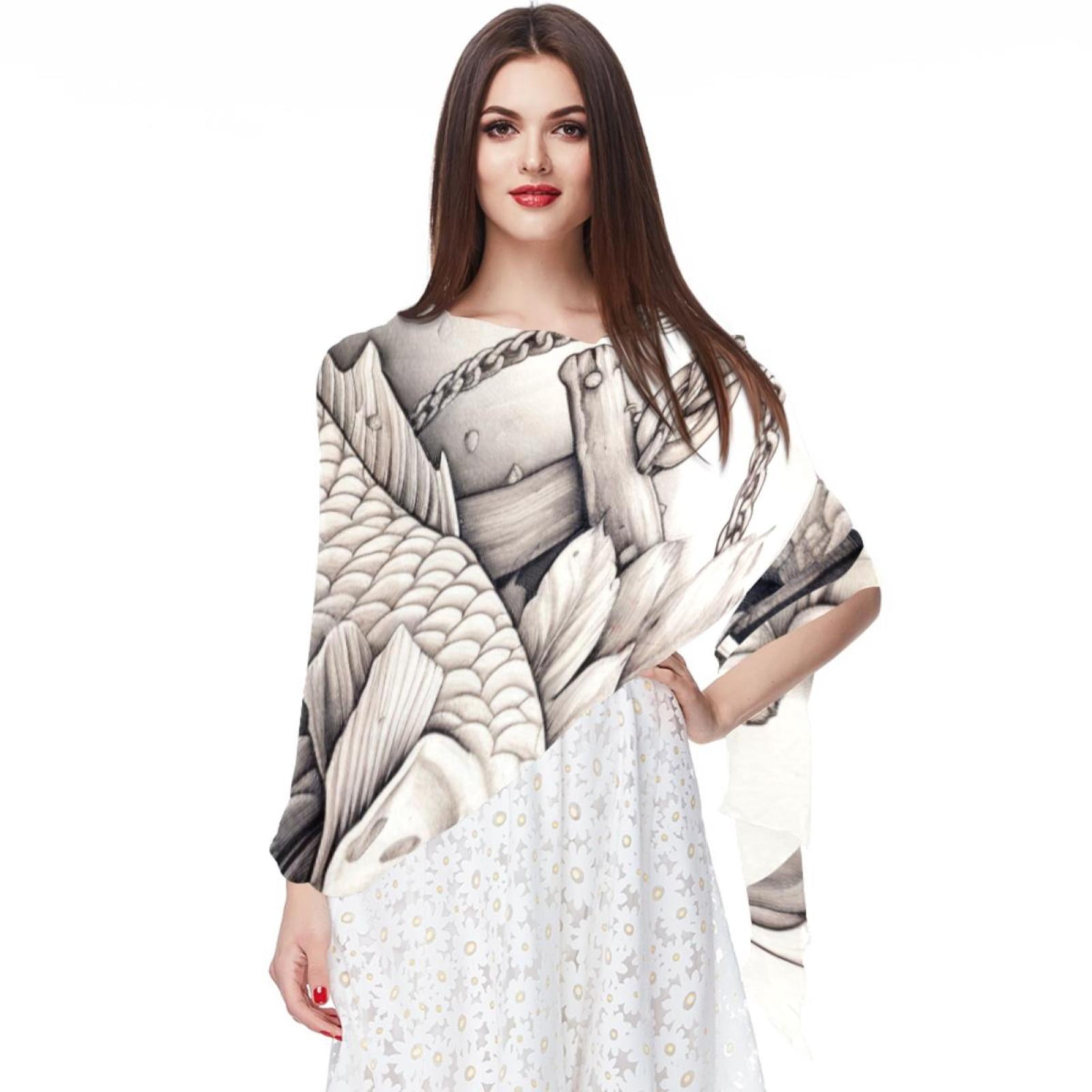 Fish Light and Breathable Chiffon Yarn Silk Scarf - Translucent 180*73 ...