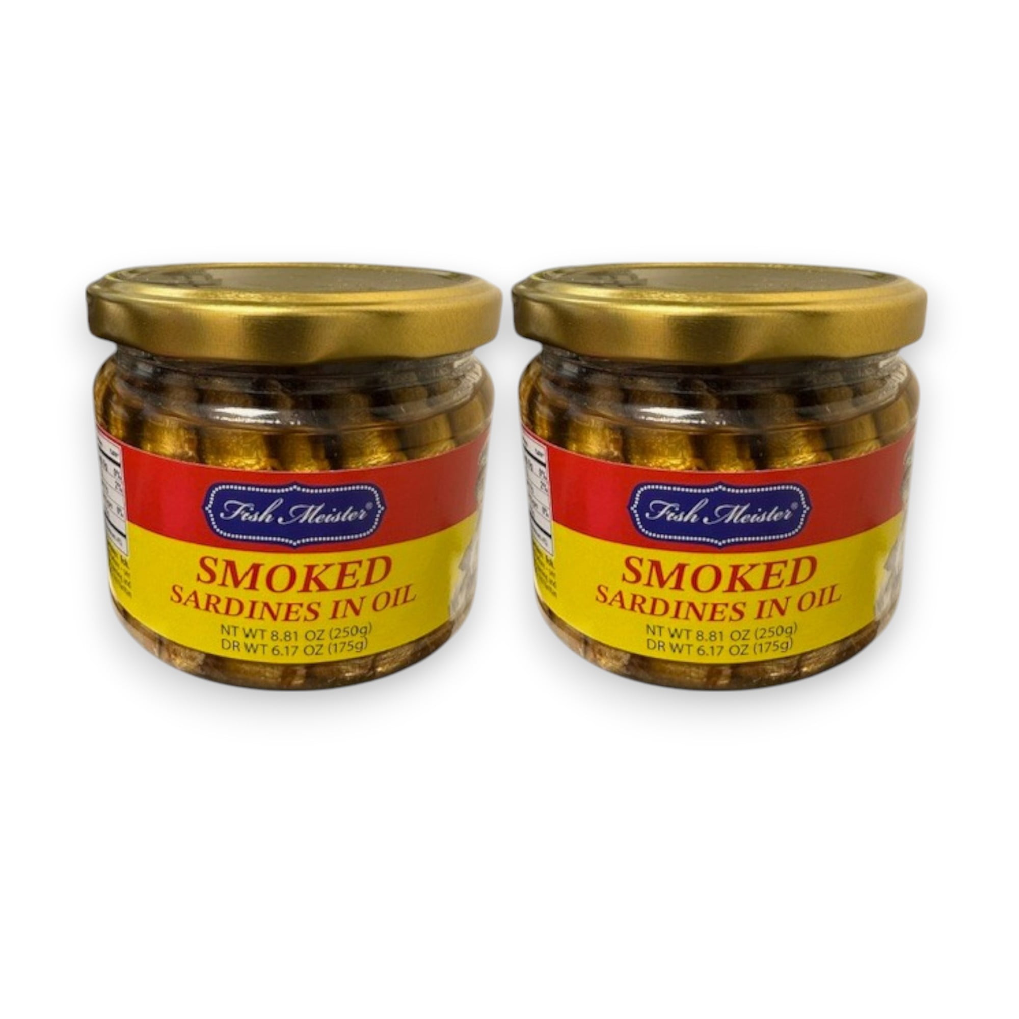 Fish Meister - Smoked Brisling Sardines in Oil, Kosher Certified- 8 ...