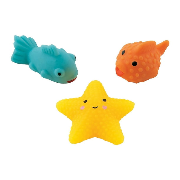 Fish Mochi Squish Toys - Party Favors - 12 Pieces - Walmart Business ...