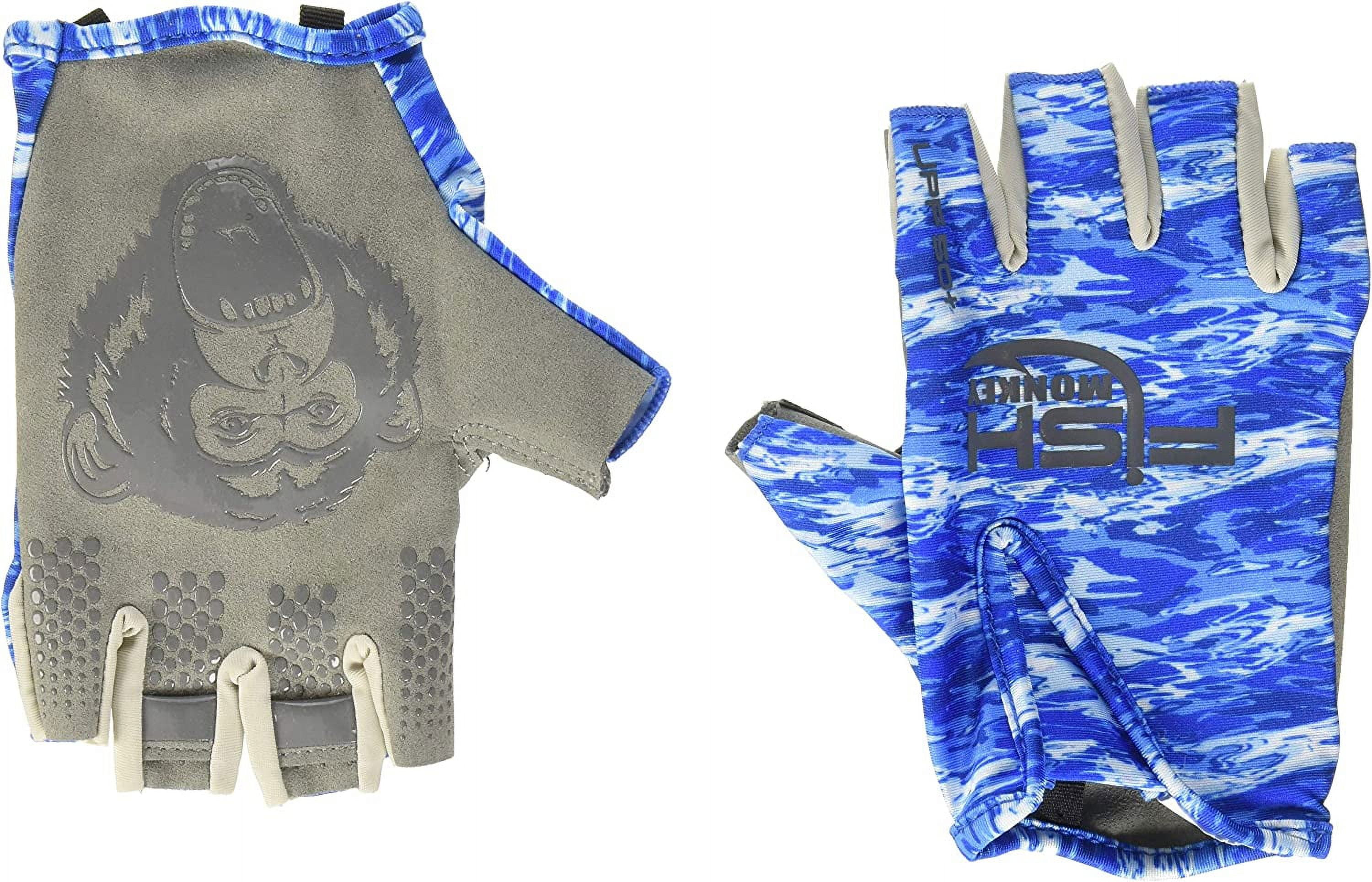 Fish Monkey Gloves Stubby Guide Glove, Blue Water Camo, Large - Walmart.com