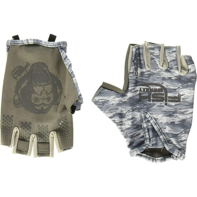 Fish Monkey Gloves Stubby Guide Glove, Grey Water, Medium - Walmart.com