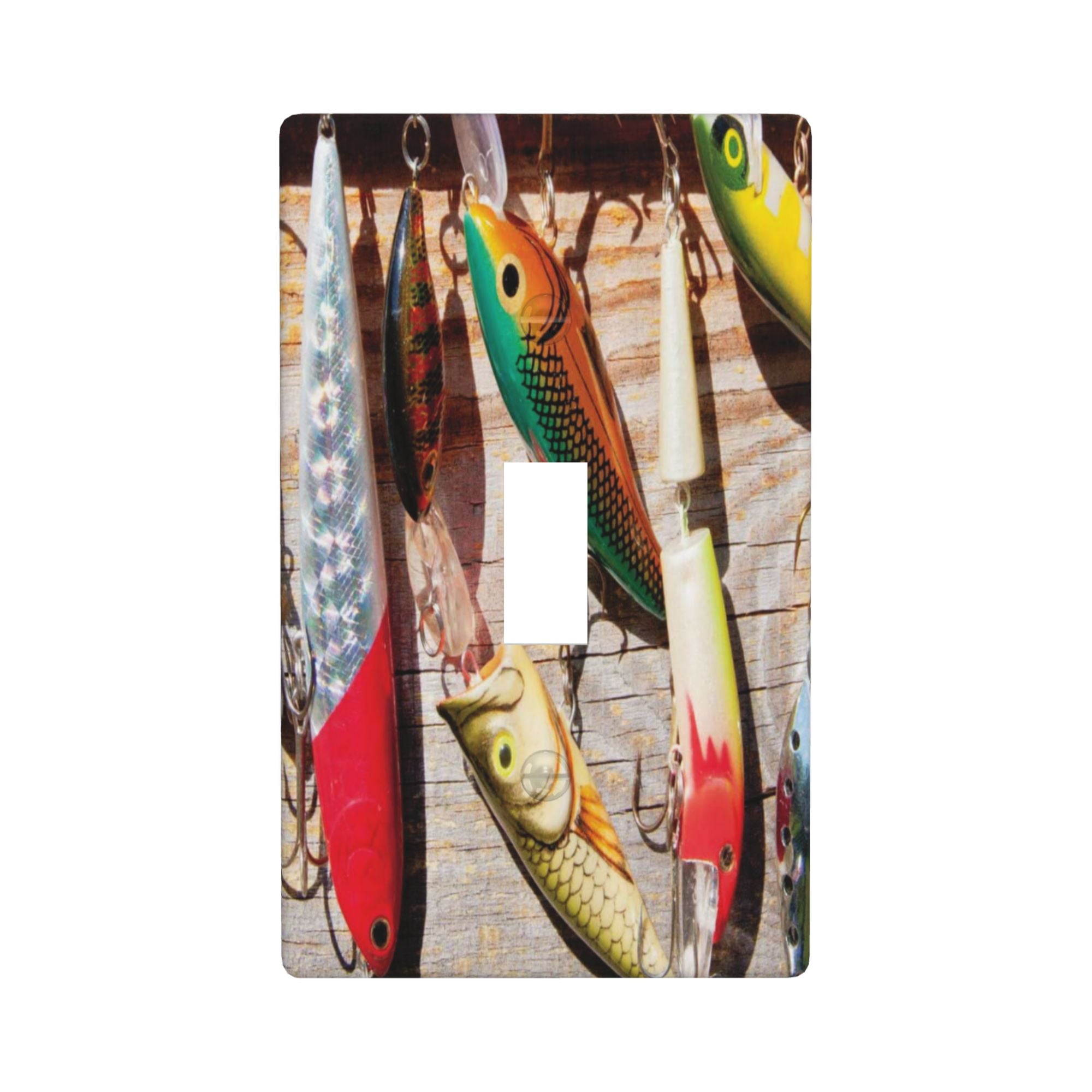 Fish Motif Single Toggle Light Switch Plate Decorative Wall Plate Cover ...