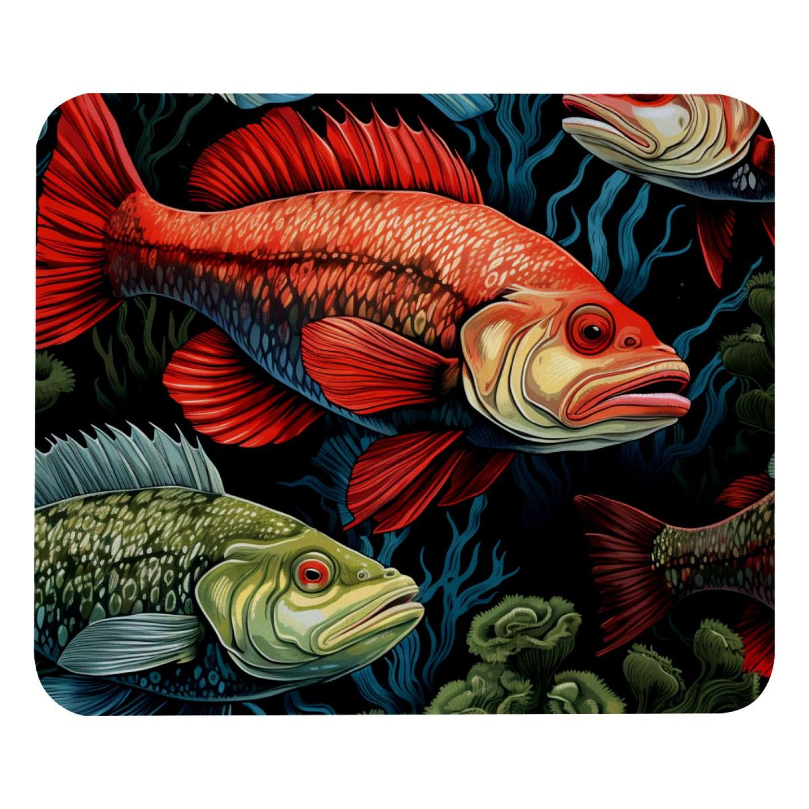 Fish Mouse Pad, Cloth with Rubberized Base - Walmart.com
