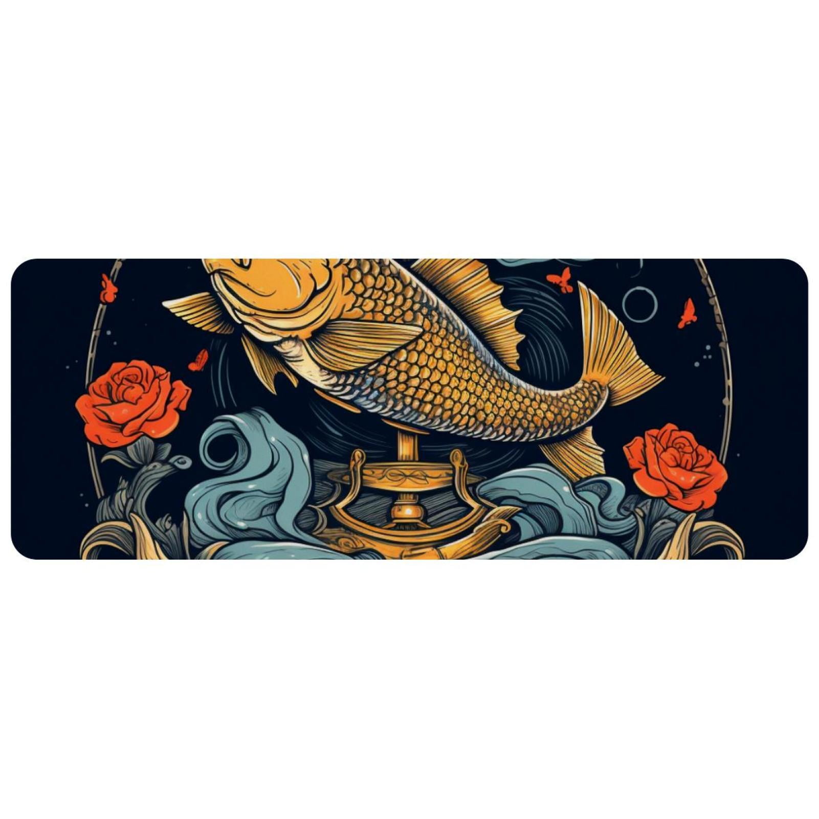 Fish Mouse Pad, Personality Design Rubber Base for Office Decor for ...