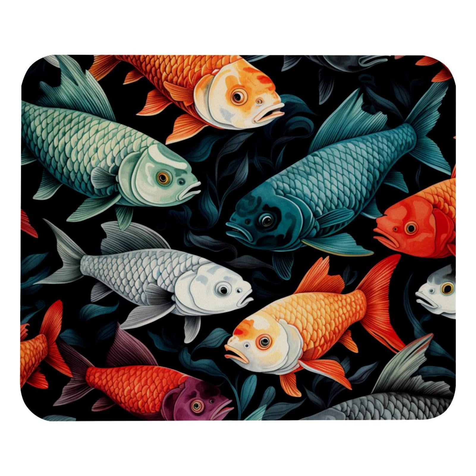 Fish Mouse Pad, Personality Design Rubber Base for Office Decor for ...