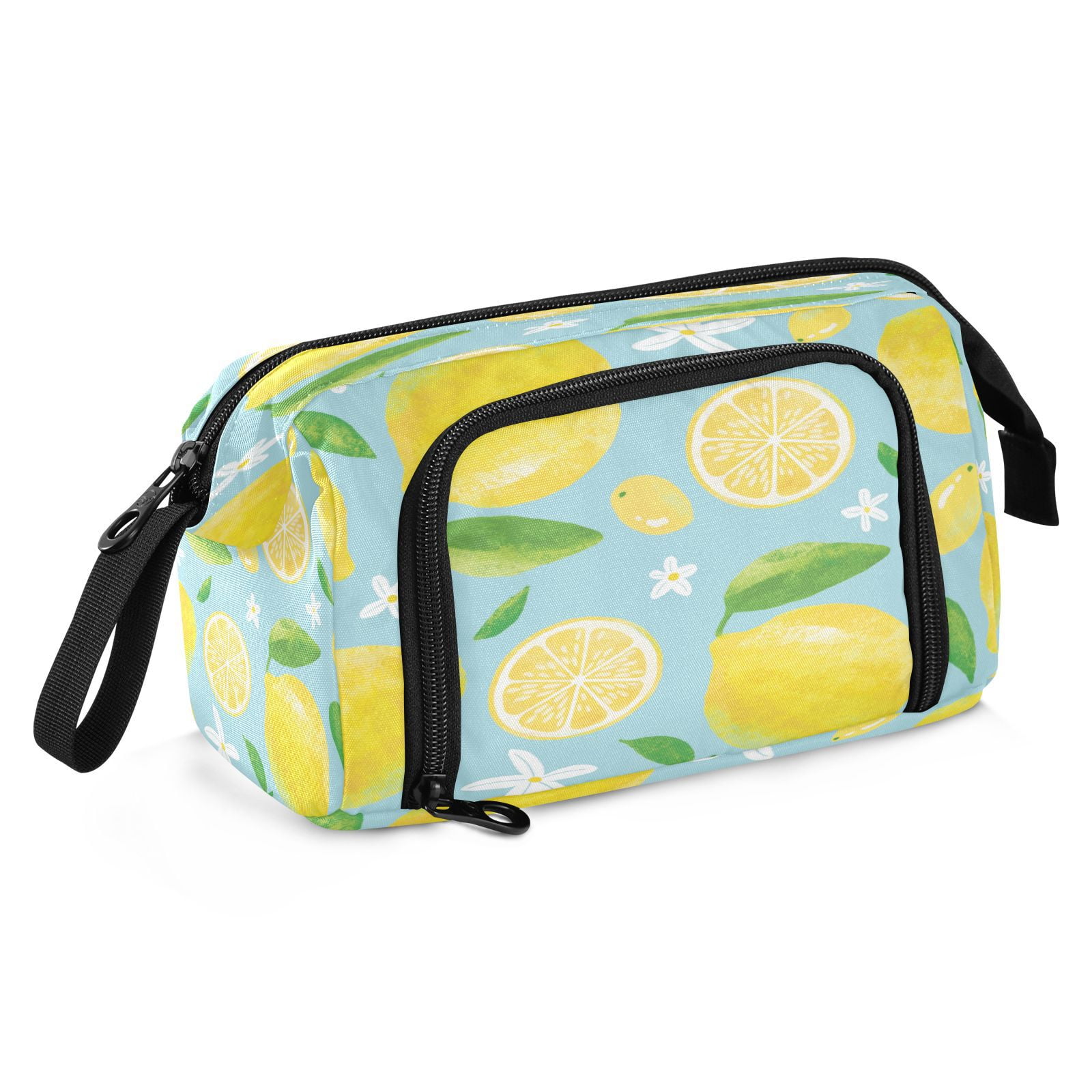 Fish Mouth Pencil Bag, Large Capacity (40-60 Pens) Double Zipper Access ...