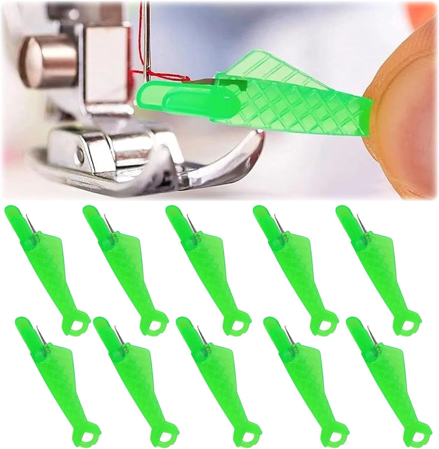 Fish Mouth Sewing Machine Needle Threader, 2026 New Automatic Sewing ...