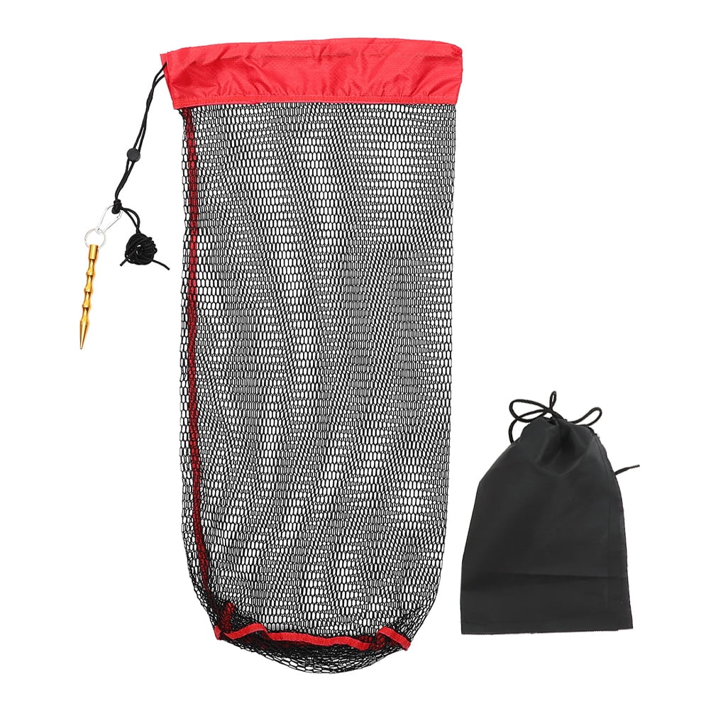 Fish Net,Fishing Net Bag with Drawstring Large Capacity Fish Guard Mesh ...
