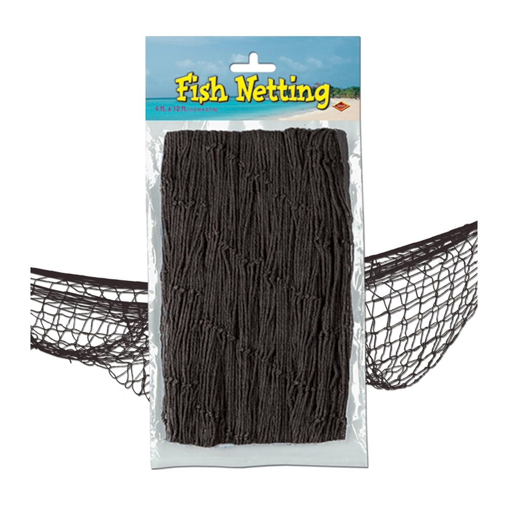 Fish Netting 4' X 12' Black - 12 Pack (1 Per Package) - Walmart.com