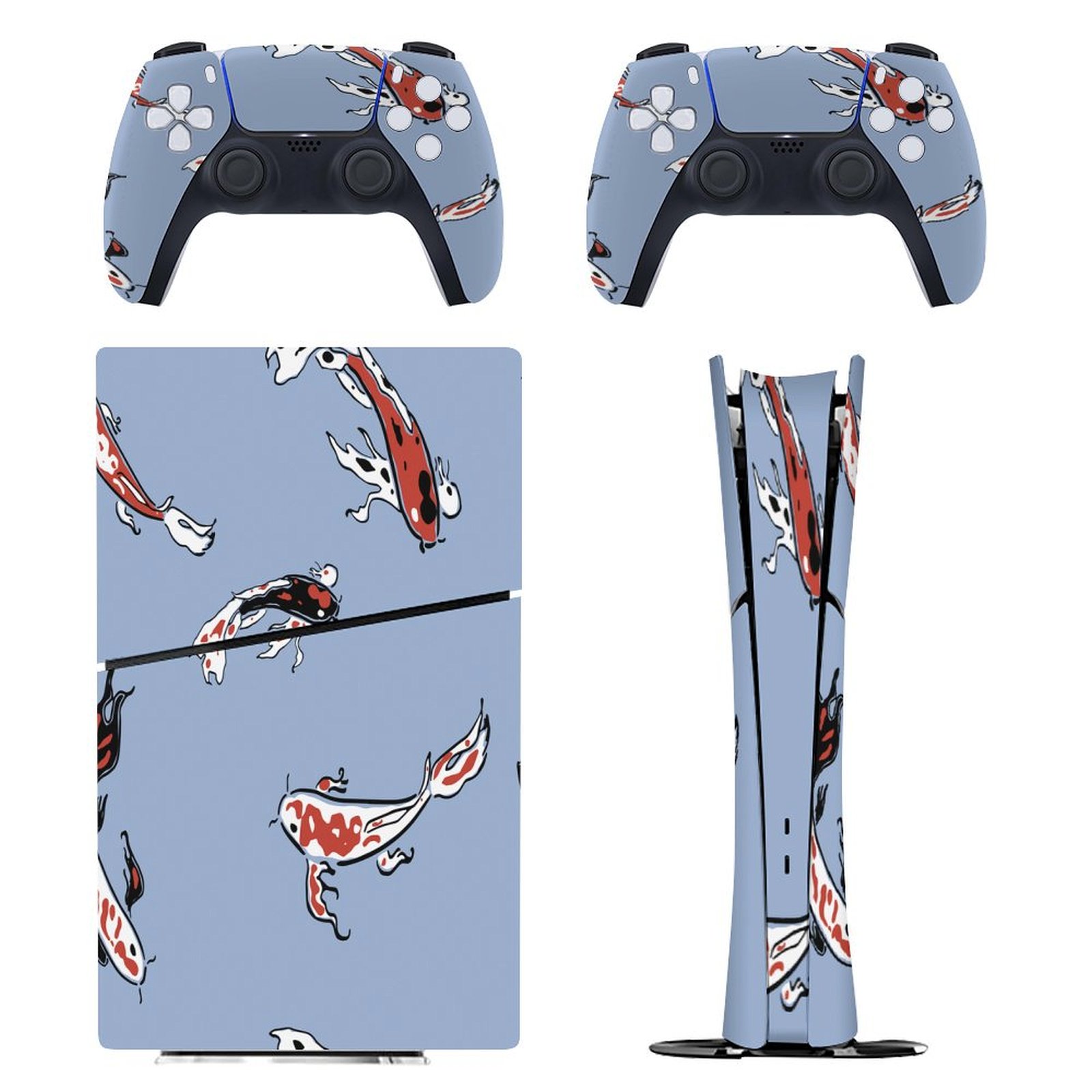 Fish PS5/PS5 Slim Digital Disc Skin Sticker For Console And Controller ...