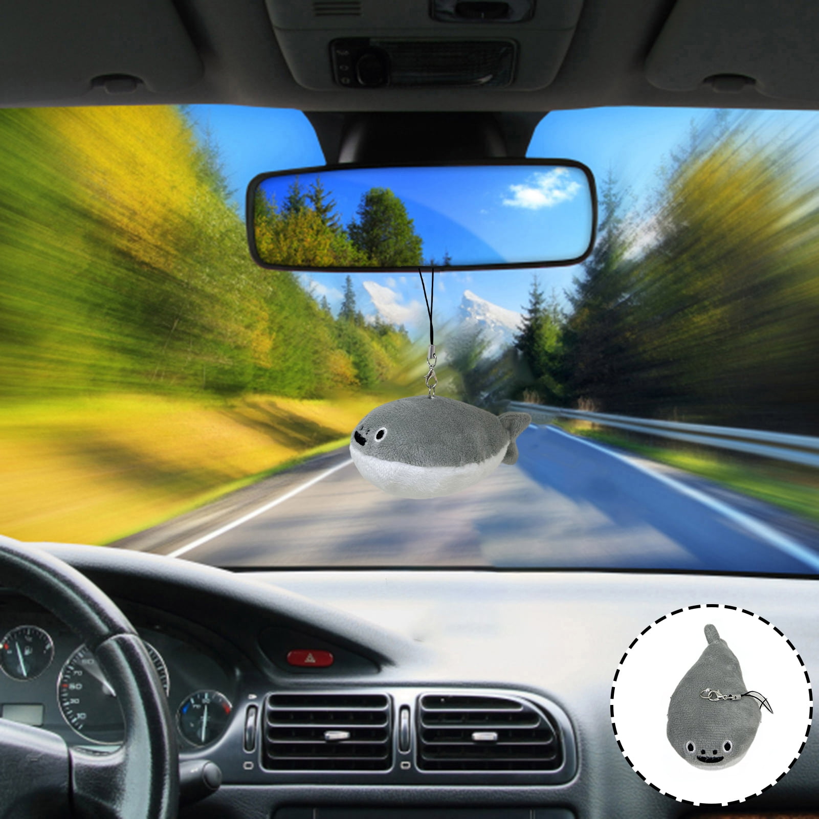 Fish Plush Pendant Built in Squeak Lovely Cartoon Animal Agnatha Fish ...