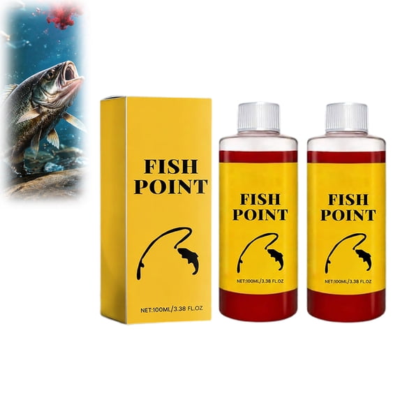 Fish Point Fish Liquid Attractant, Concentrated Fast-Acting Red Worm ...