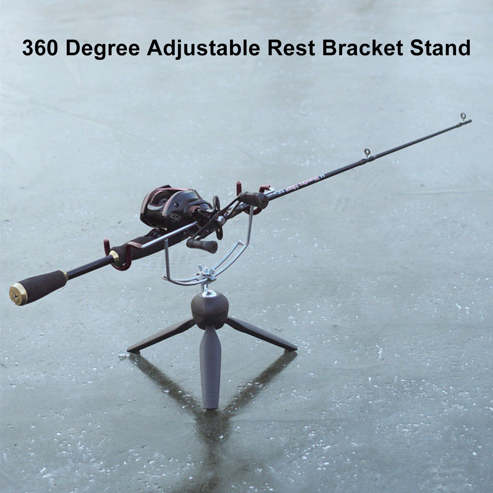 Fish Pole Holder Strong Load-bearing Adjustable Angle Support Rod Metal ...