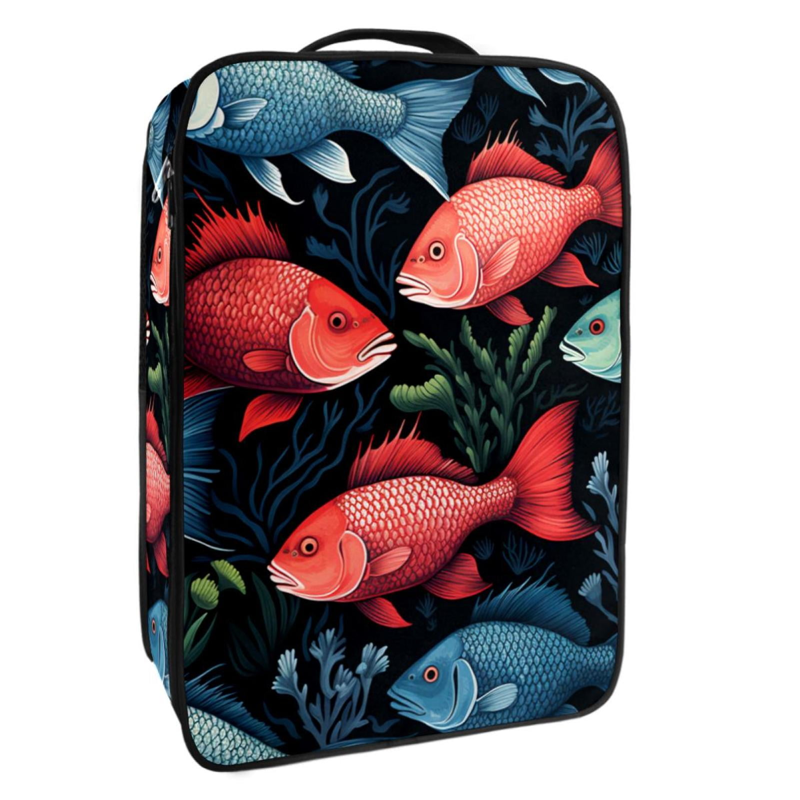 Fish Polyester Shoe Box Organizer Rack for 9x12in Shoe Storage ...