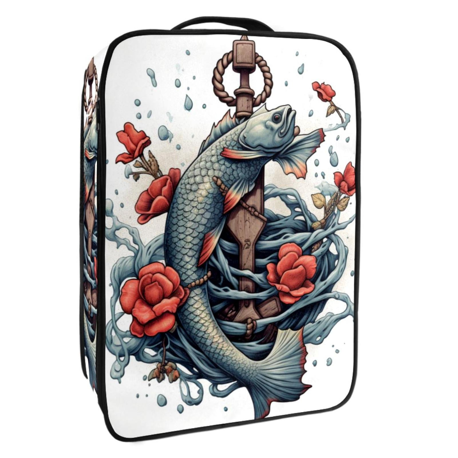 Fish Polyester Shoe Boxes Organizer, Shoe Containers, 23x31cm/9x12in ...