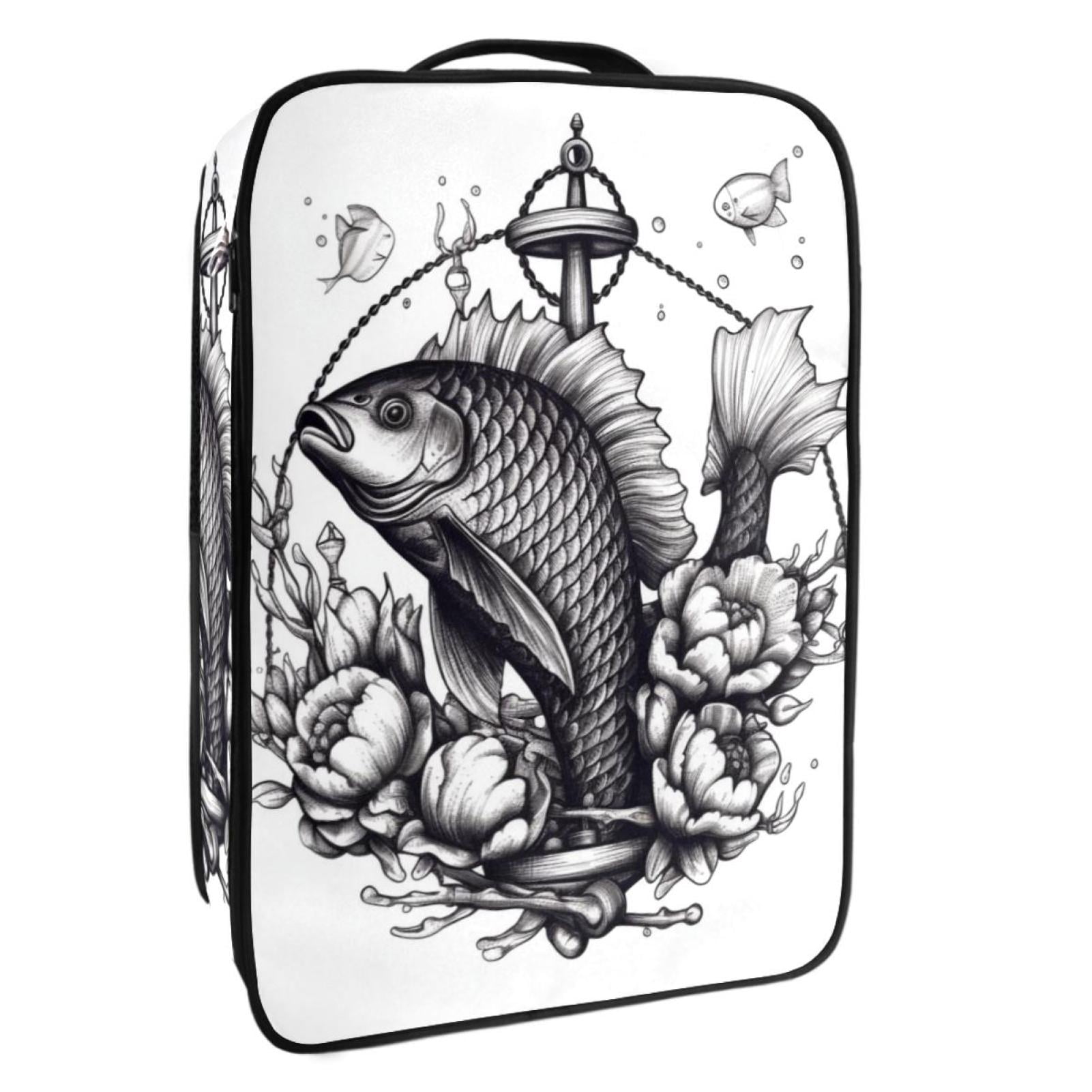 Fish Polyester Shoe Boxes Organizer Storage Container - 23x31cm/9x12in ...