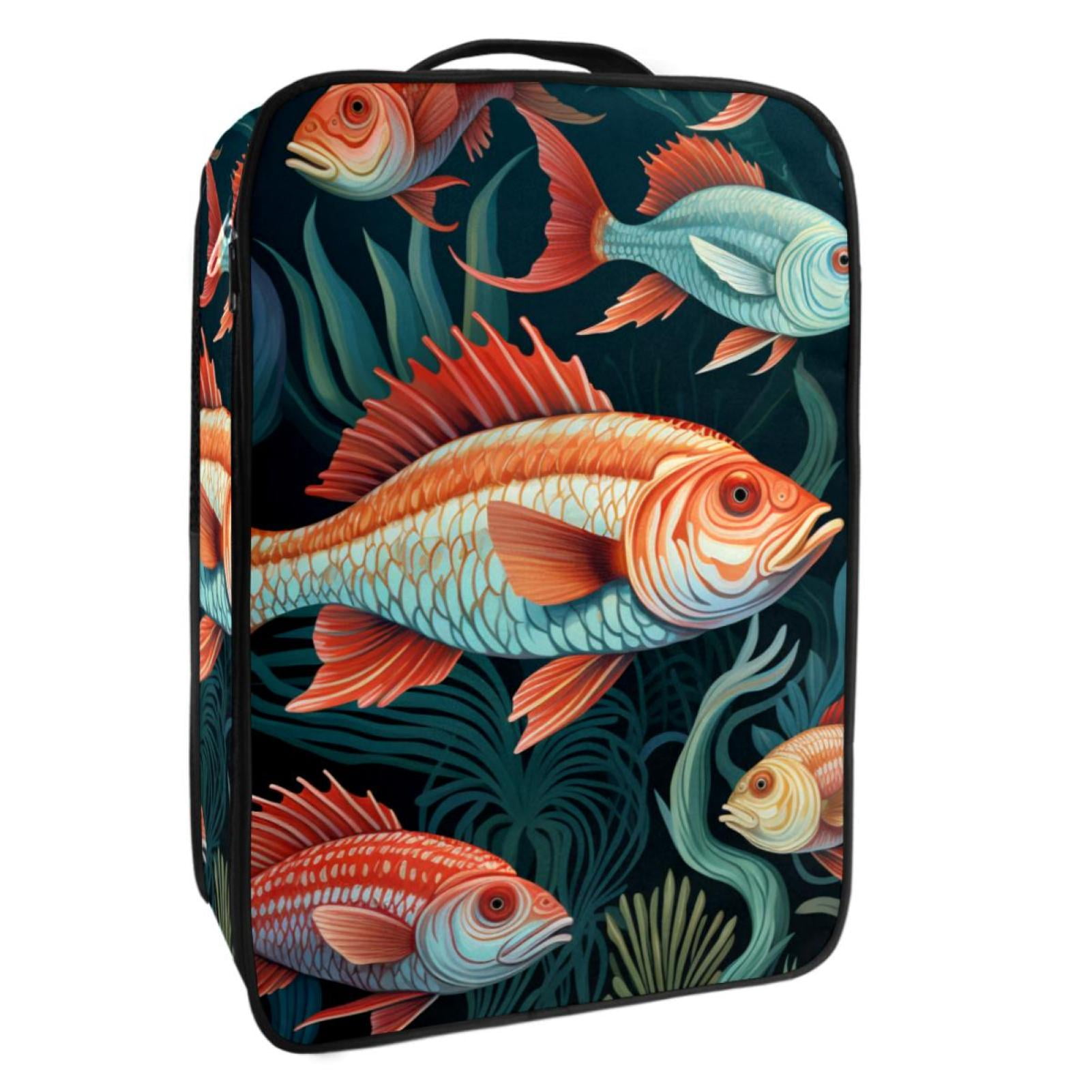 Fish Polyester Shoe Storage Box Organizer - 23x31cm/9x12in Size ...