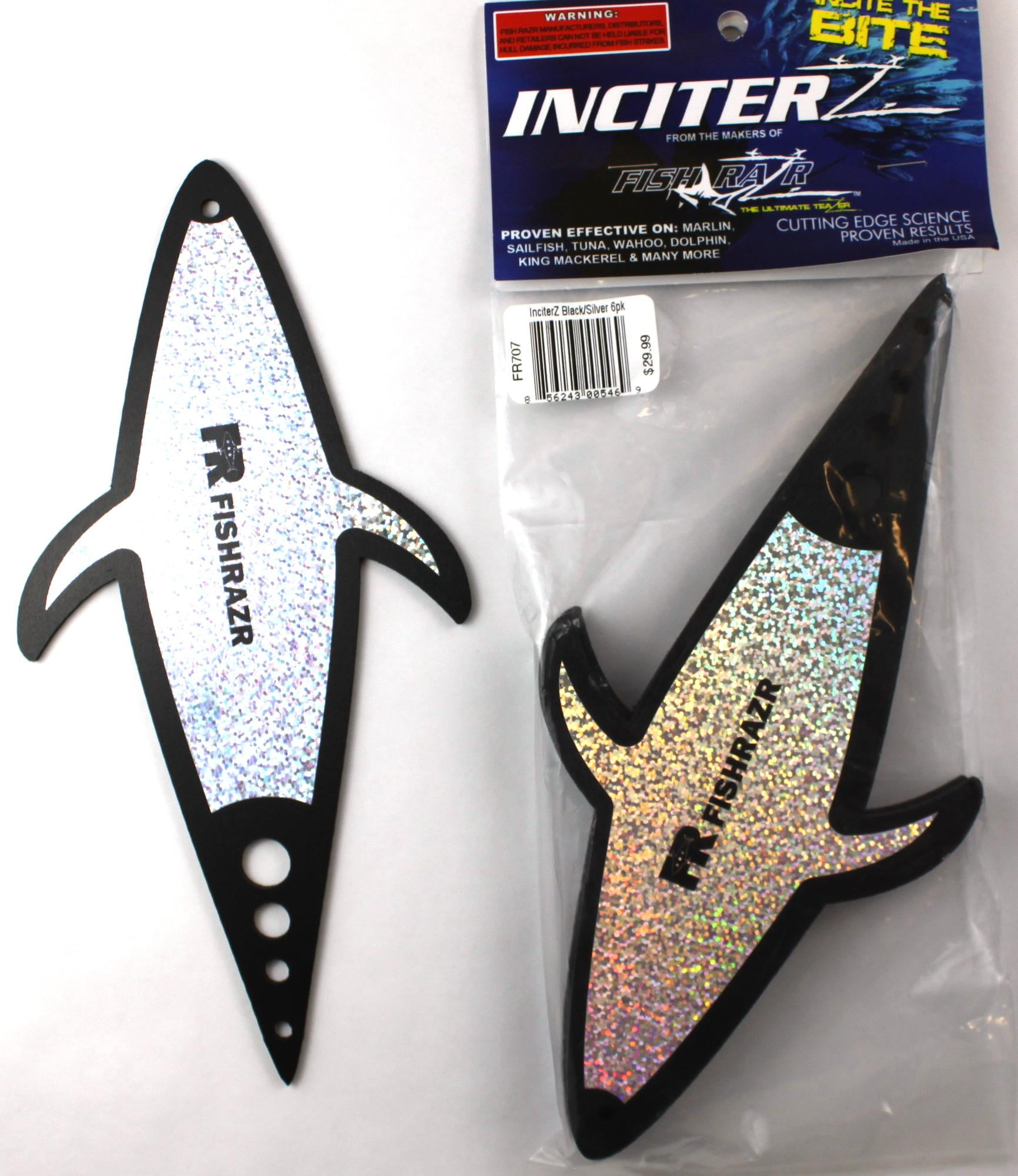 Fish Razr InciterZ Dredge Flash Black/Silver 6 pack, 32", 4 oz ...