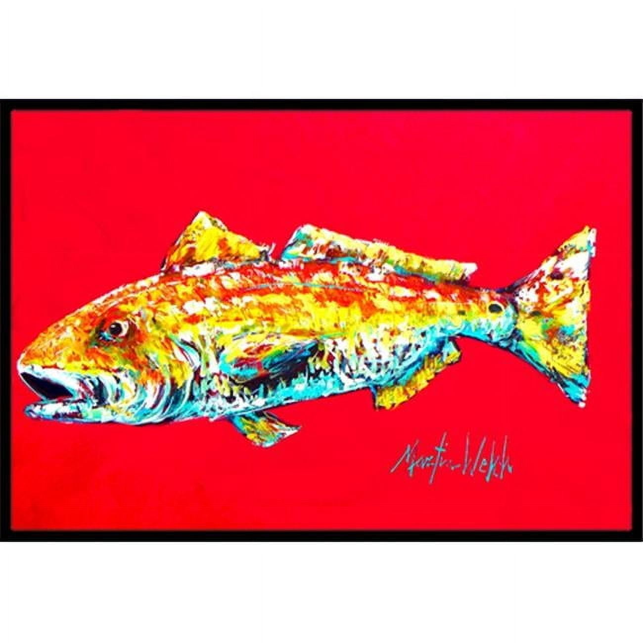 Fish-Red Fish Alphonzo Indoor & Outdoor Doormat - Walmart.com