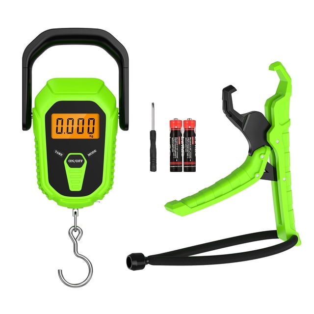 Fish Scale, AMIR 110lb/50kg Digital Fishing Scale with Gripper 38 ...