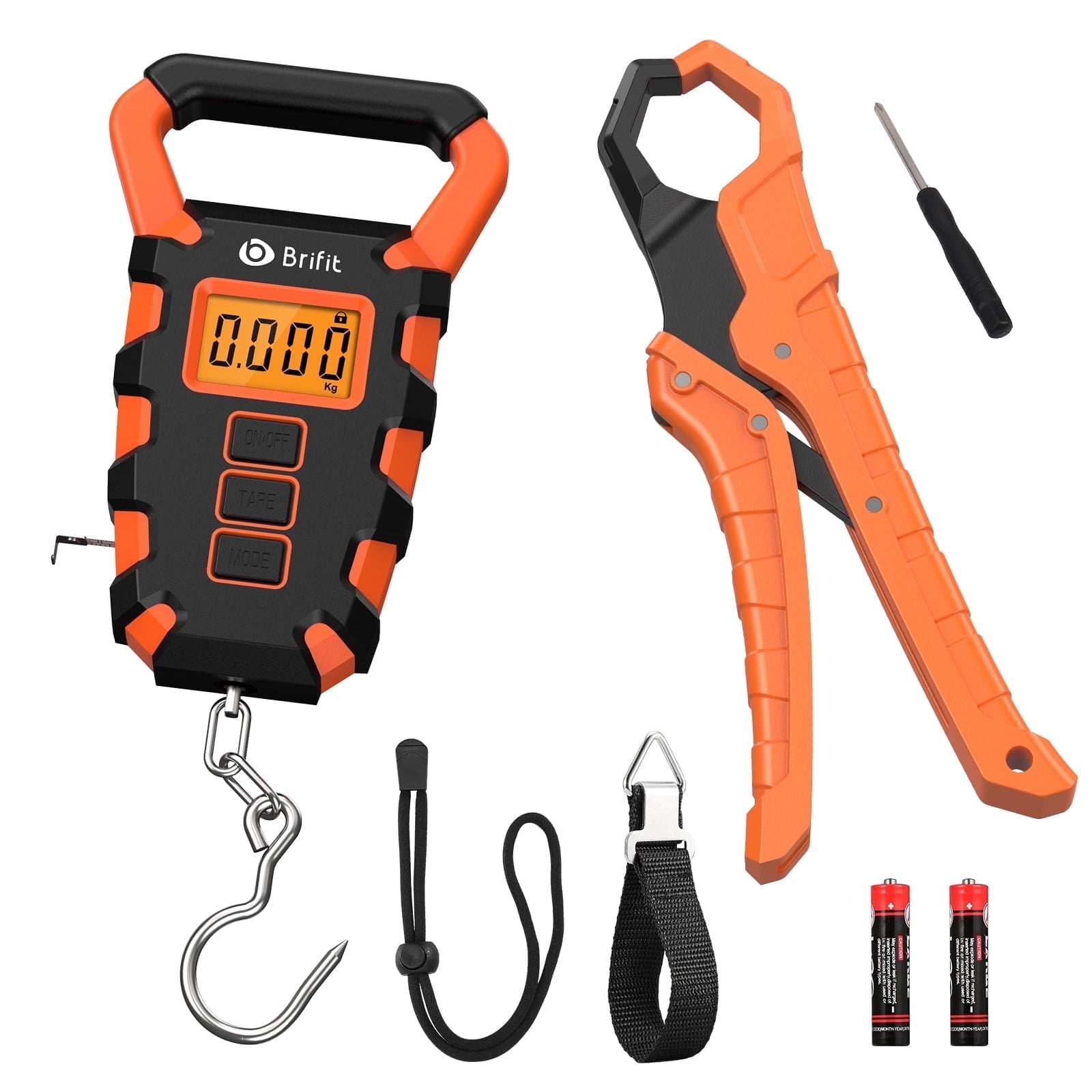 AMIR Digital Fish Scale with Fishing Gripper, Portable Luggage Scale ...