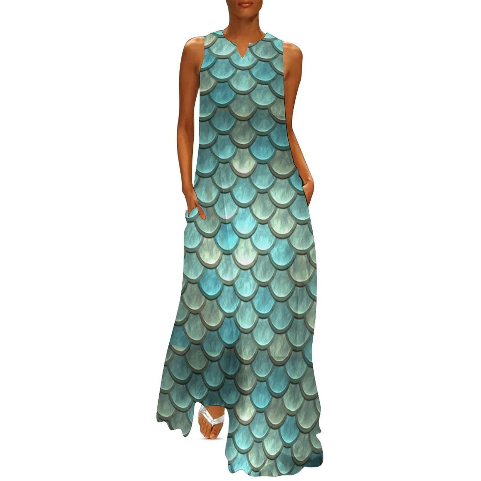 Fish Scale Armor Realistic Long Dress summer outfits for women 2025 ...