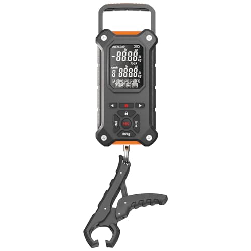Fish Scale with Lip Gripper, 50 lbs Tournament Bass Scale with 8 ...