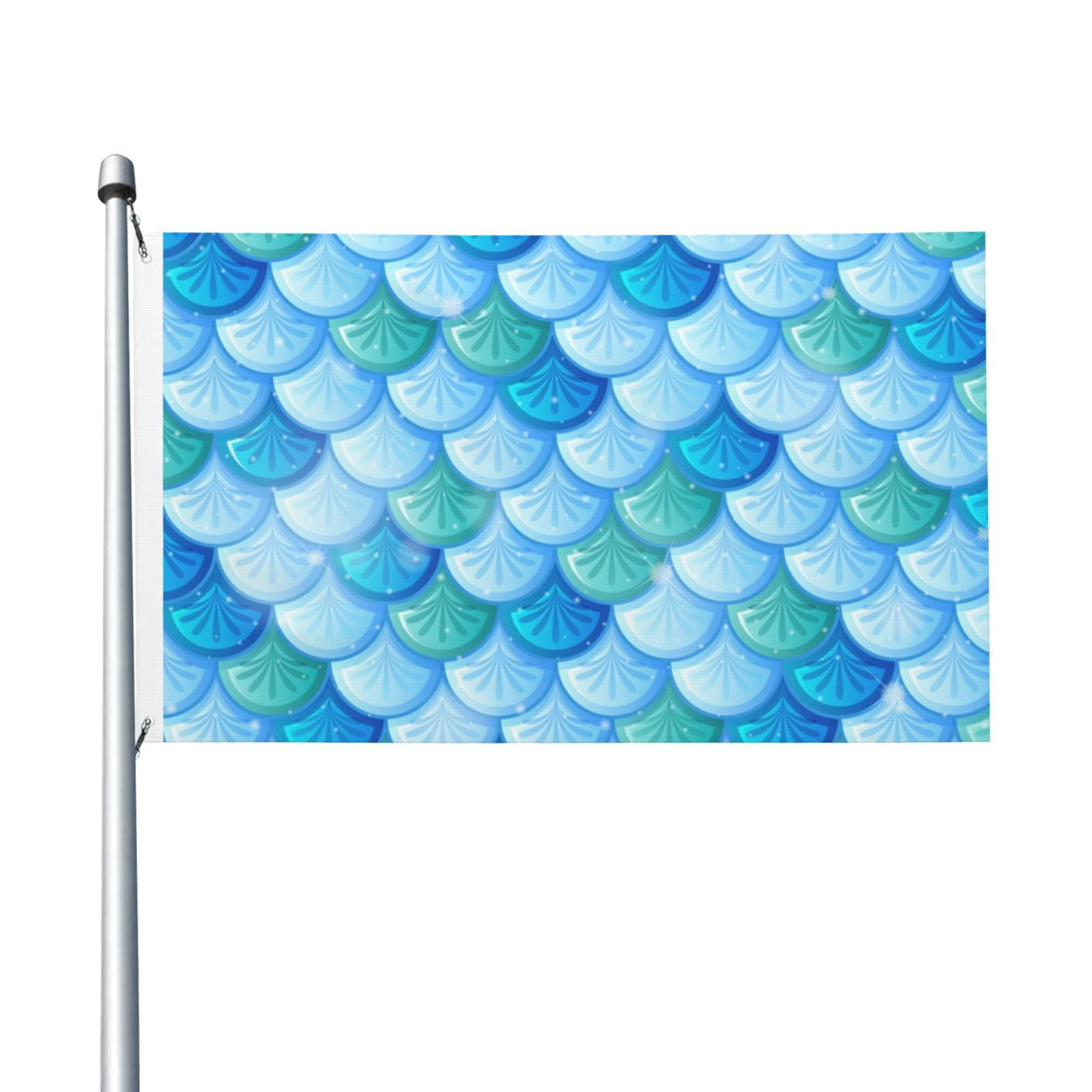 Fish Scale Pattern Flag 3X5 Ft Garden Yard House Flags Banner Sign ...
