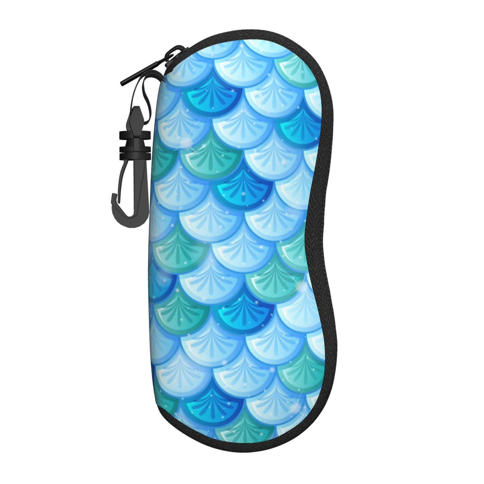 Fish Scale Pattern Sunglasses Case Travel Zipper Eyeglass Glasses Case ...