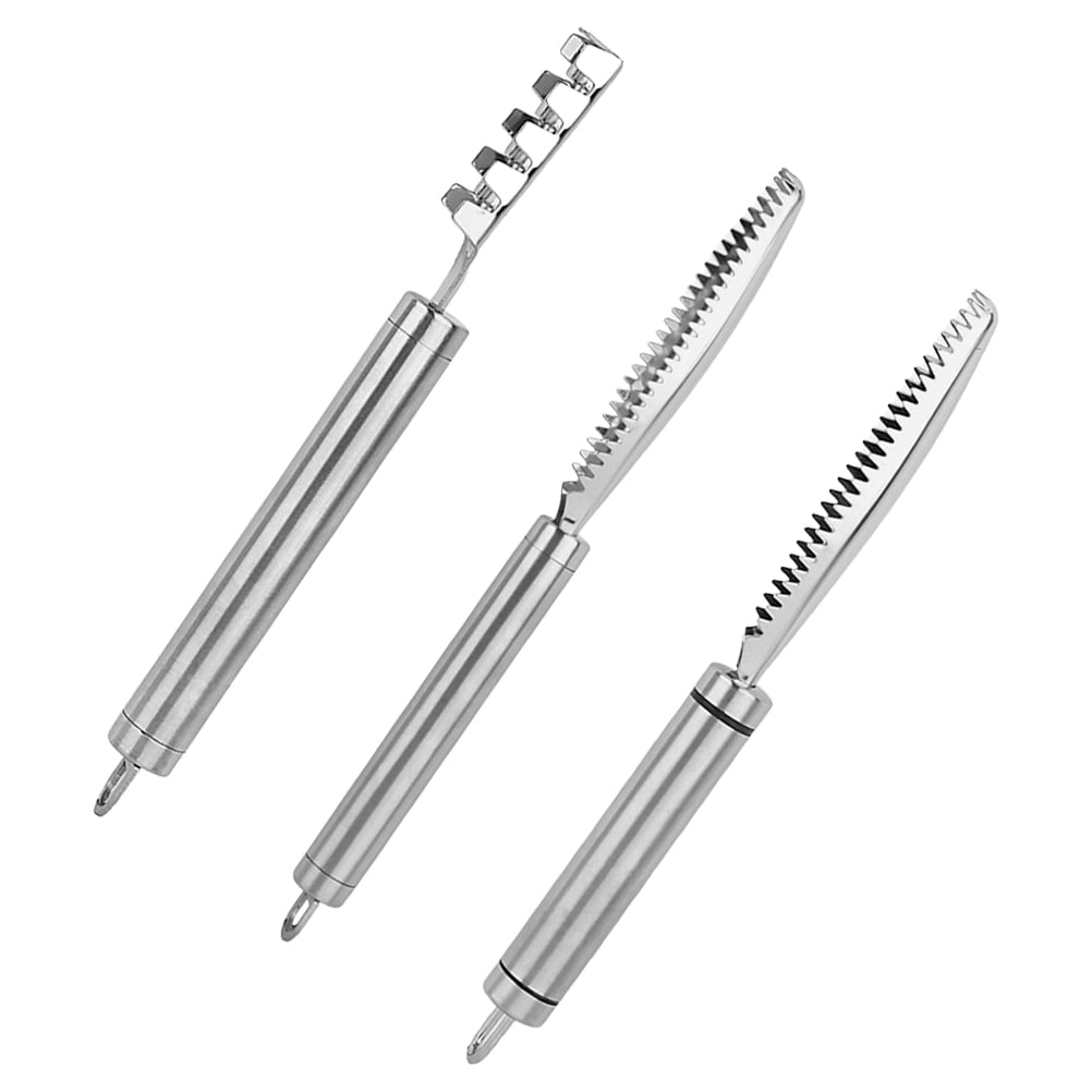 3pcs Stainless Steel Fish Scale Remover Kitchen Tool for Easy Cleaning ...