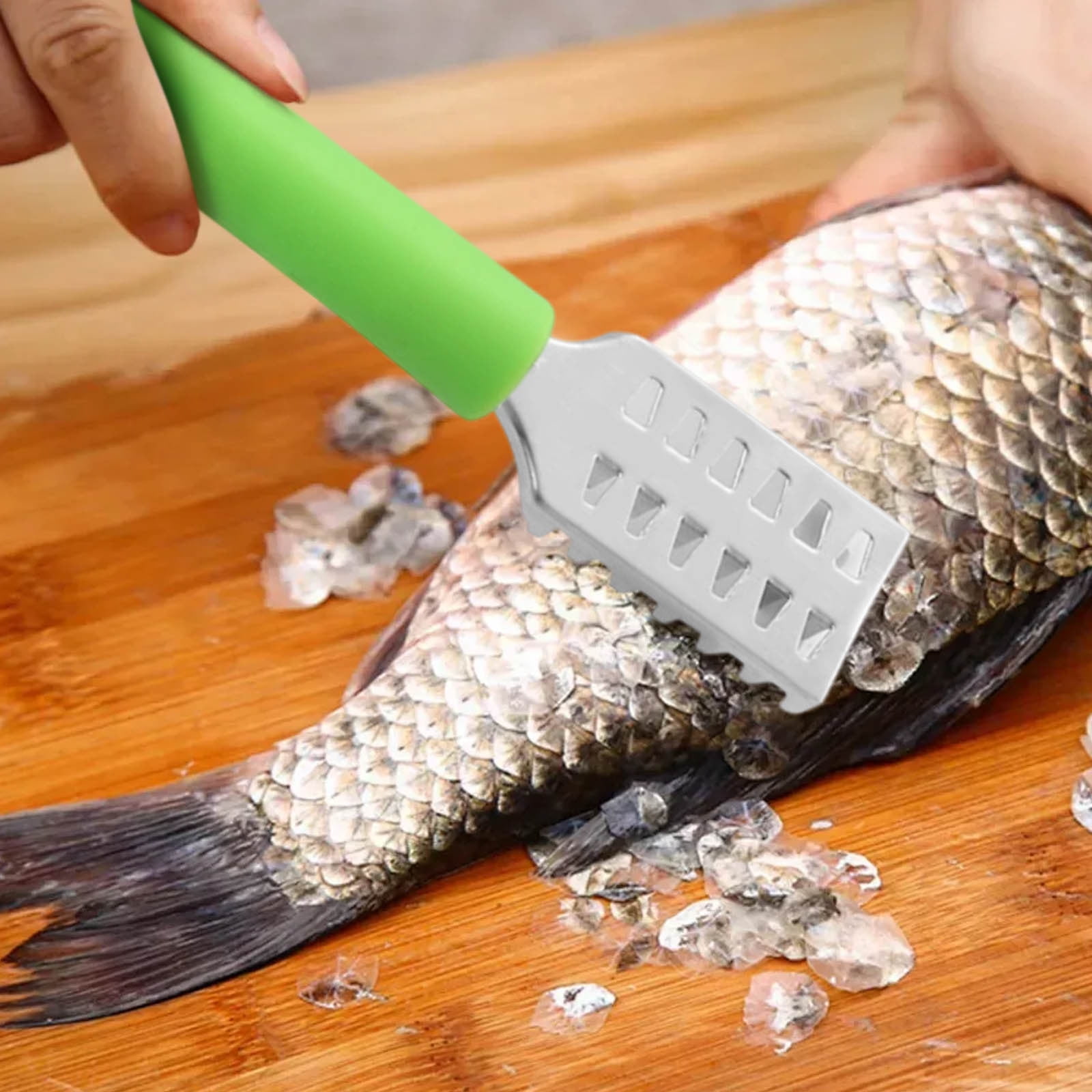 Fish Scale Scraper, Stainless Steel Fish Scale Planer Household Kitchen ...