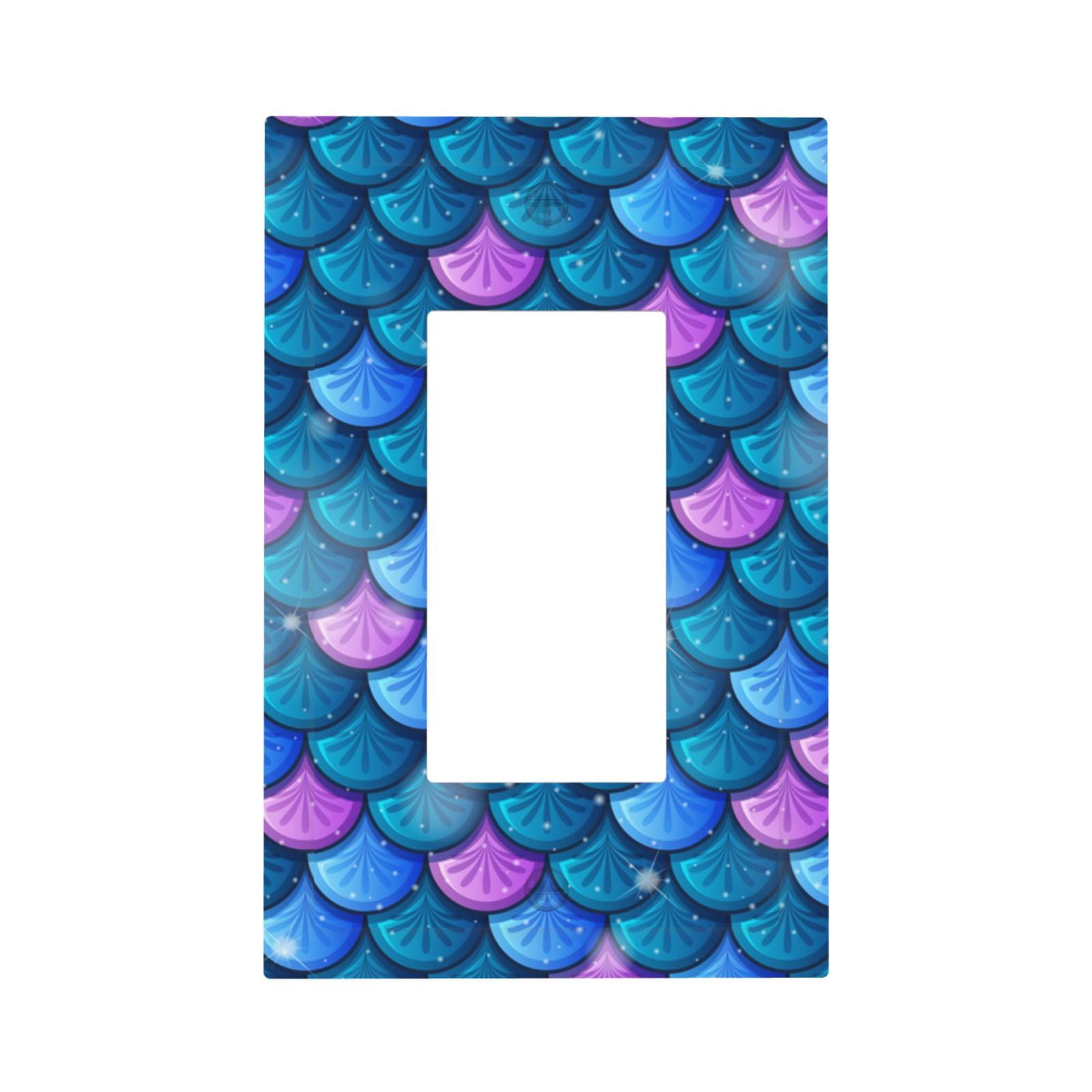 Fish Scale Sea Skin Single Gang Wall Plate 1 Gang Decorative Electrical ...
