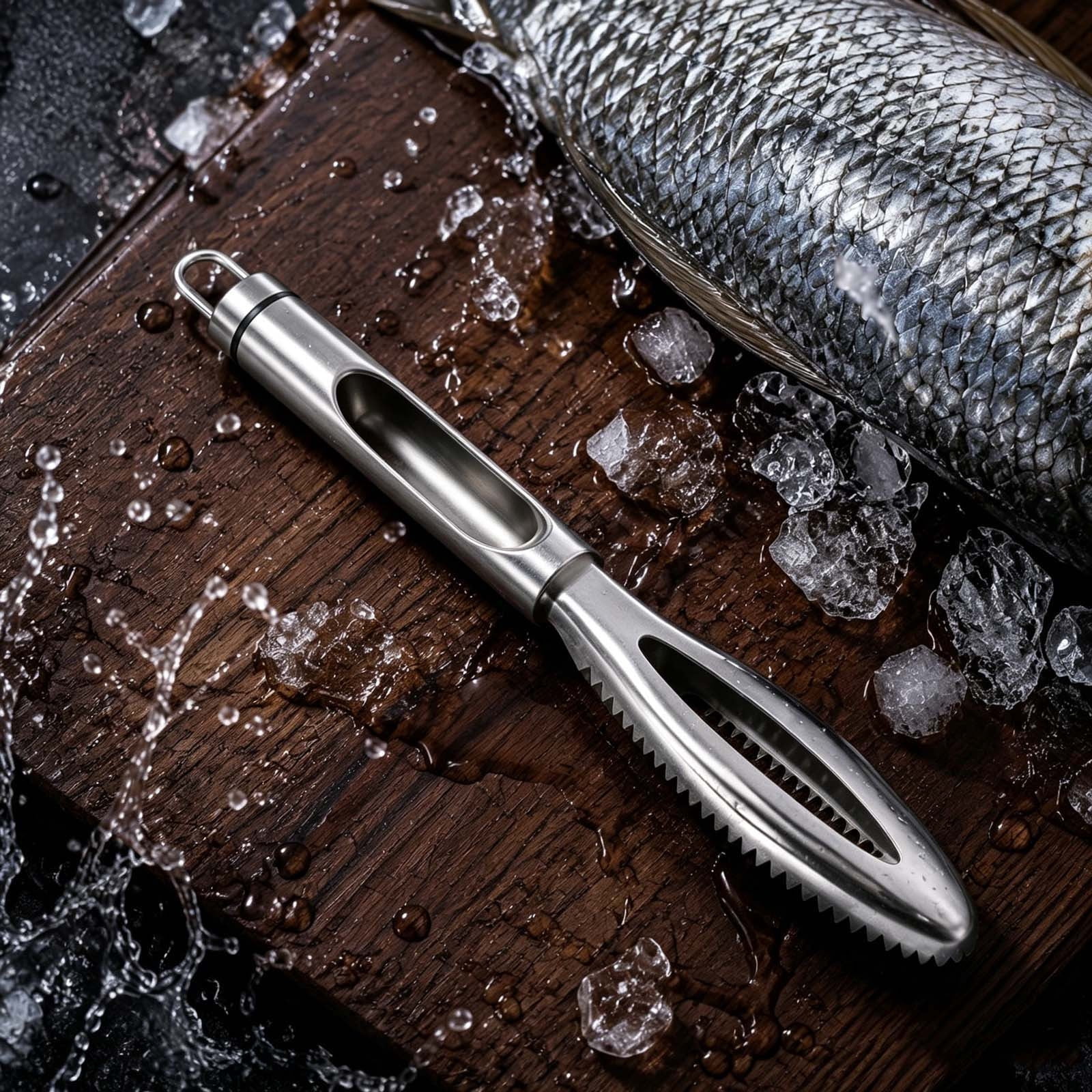 Fish Scaler, Stainless Steel Fish Scaler Fast Remover Tool with ...