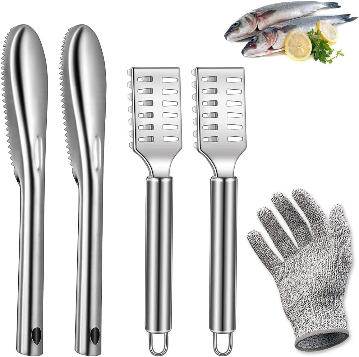 Fish Scaler Stainless Steel Fish Scaler Remover No Mess Easily Remove ...