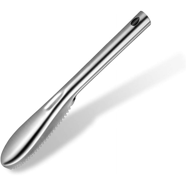 Fish Scaler Stainless Steel Fish Scaler Remover No Mess - Sturdy Fish ...