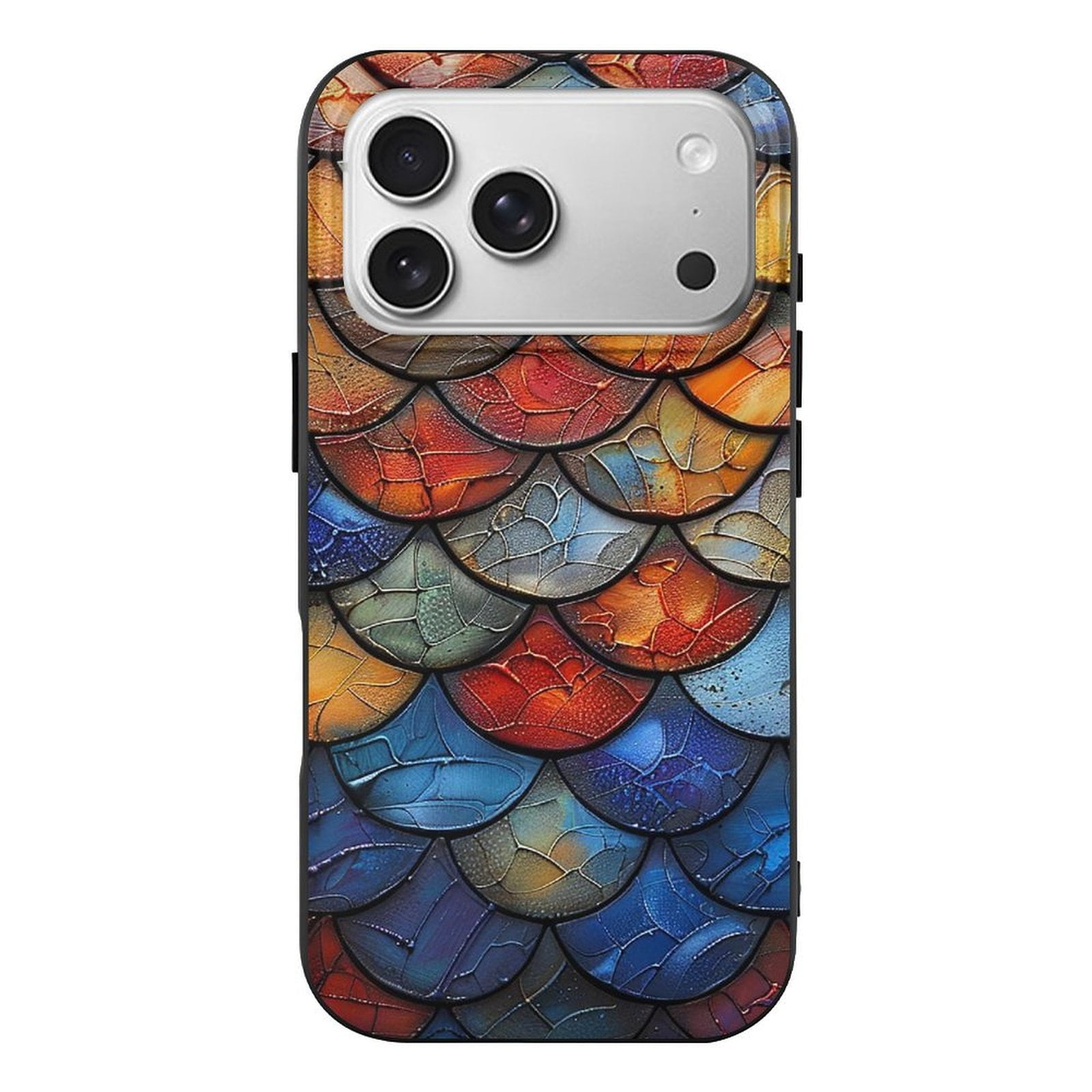 Fish Scales Colorful Cool Art Phone Case Compatible with iPhone 17 Pro ...