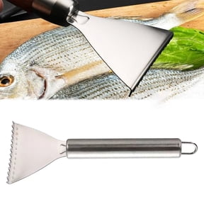 SHELLTON Fish Scales Remover, 430 Stainless Steel Sawtooth Fish Scales ...