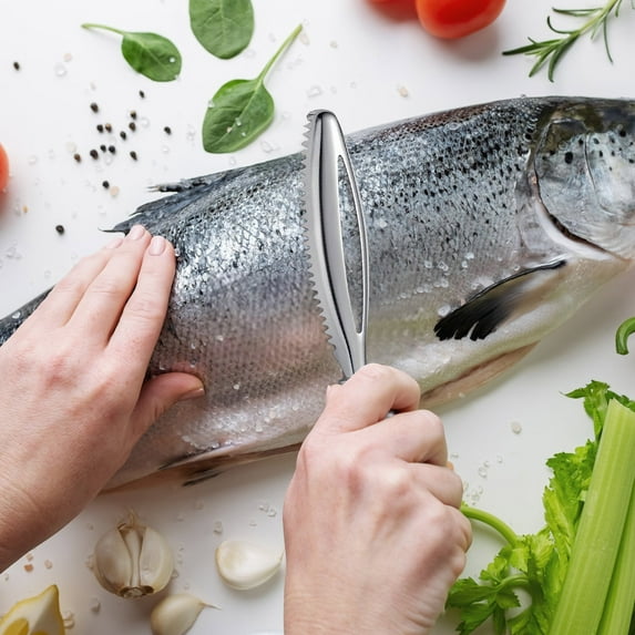 Fish Scales Scraping Tool, 2025 New Multifunction Stainless Steel Fish ...