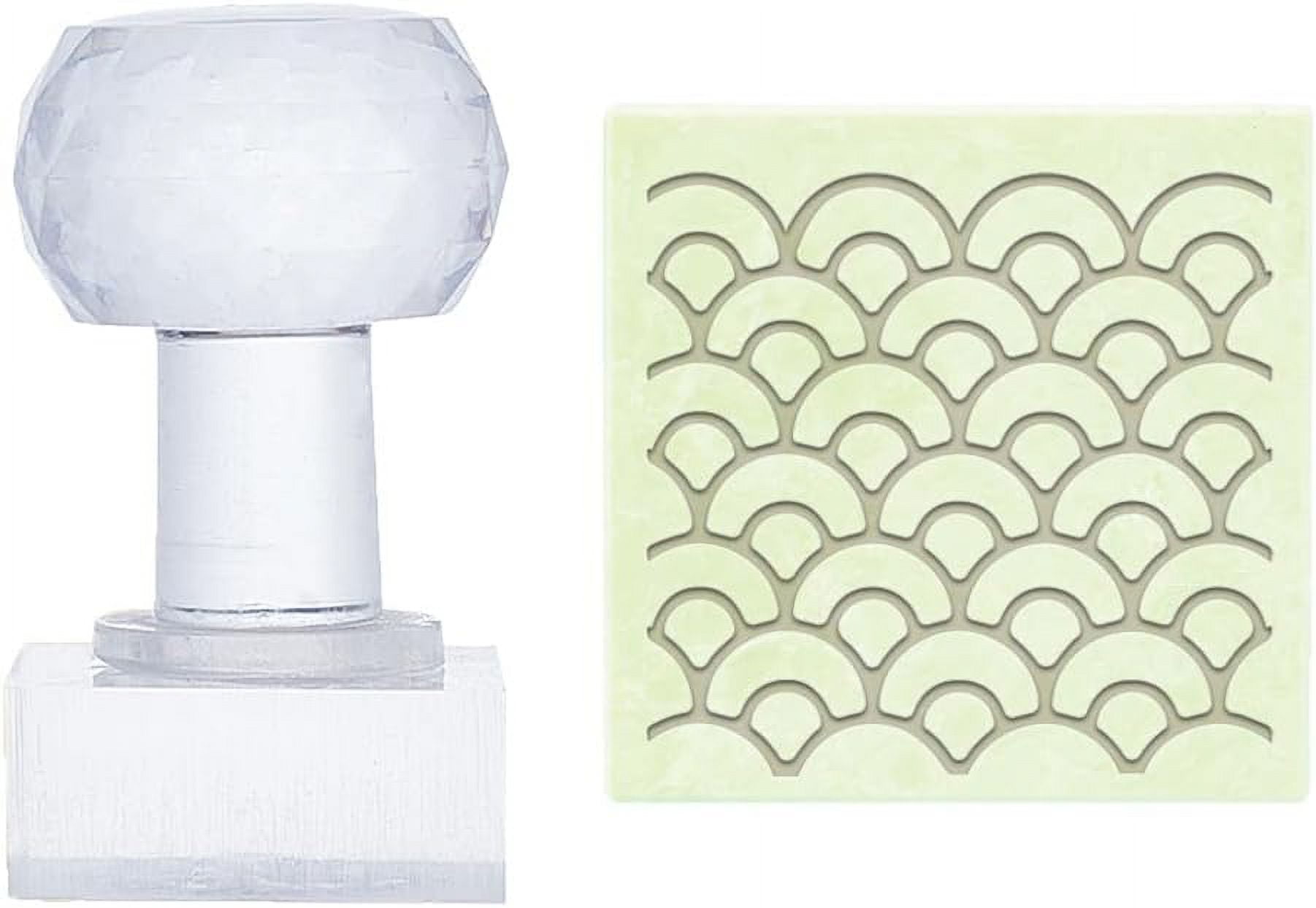 Fish Scales Soap Stamp Line Drawing Acrylic Stamp Soap Embossing Stamp ...