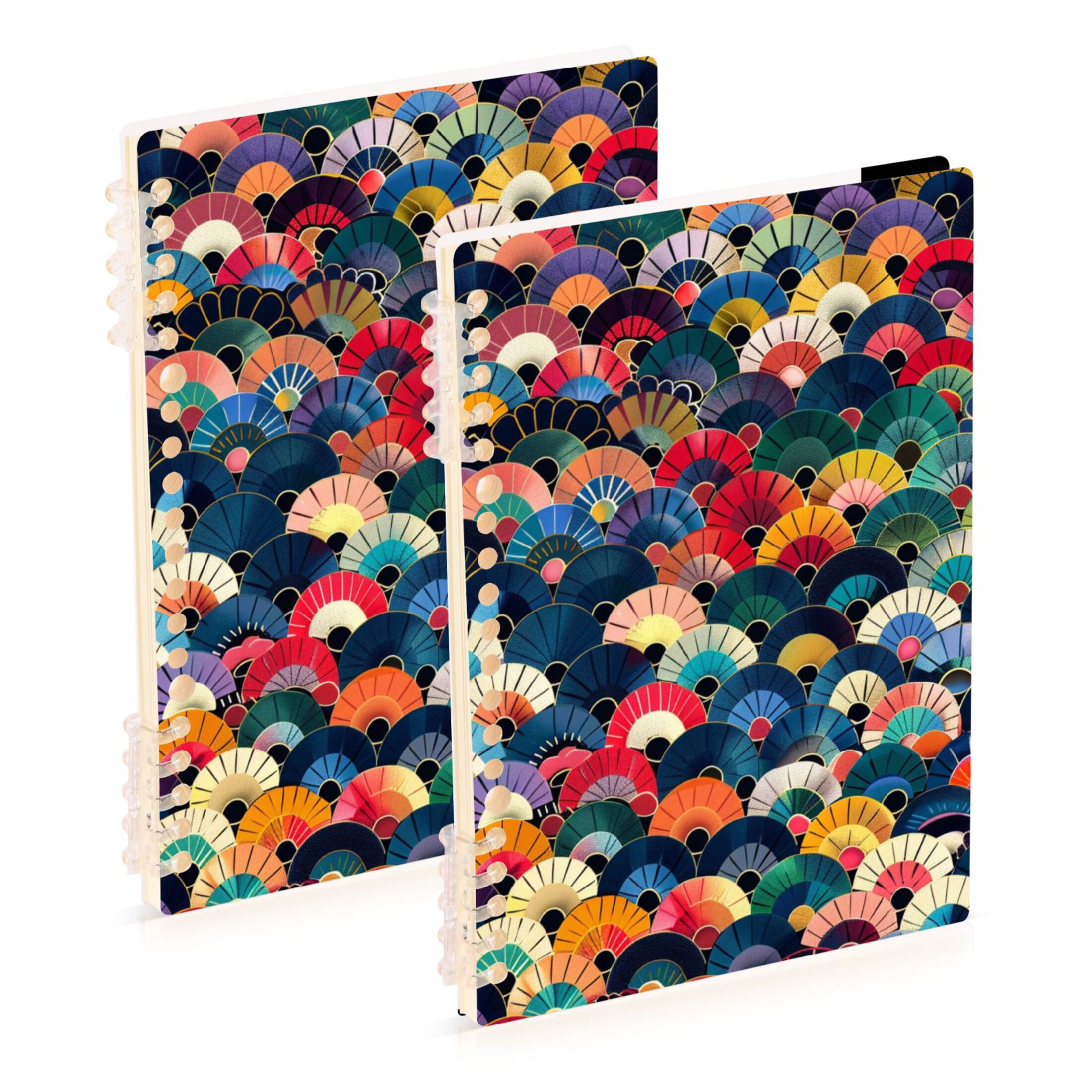 Fish Scales with Flowers Ring Binder Notebook Journey Note Diary ...