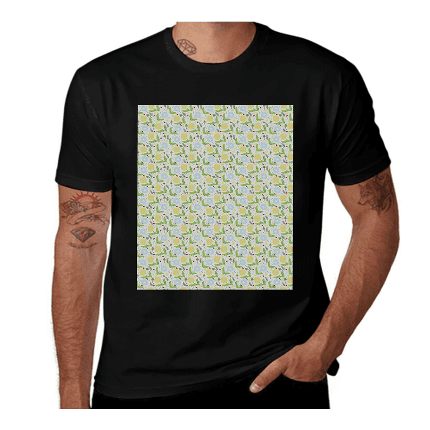 Fish Seashell Maritime-Seashells-Pale Blue-Amber-Green- Casual ...