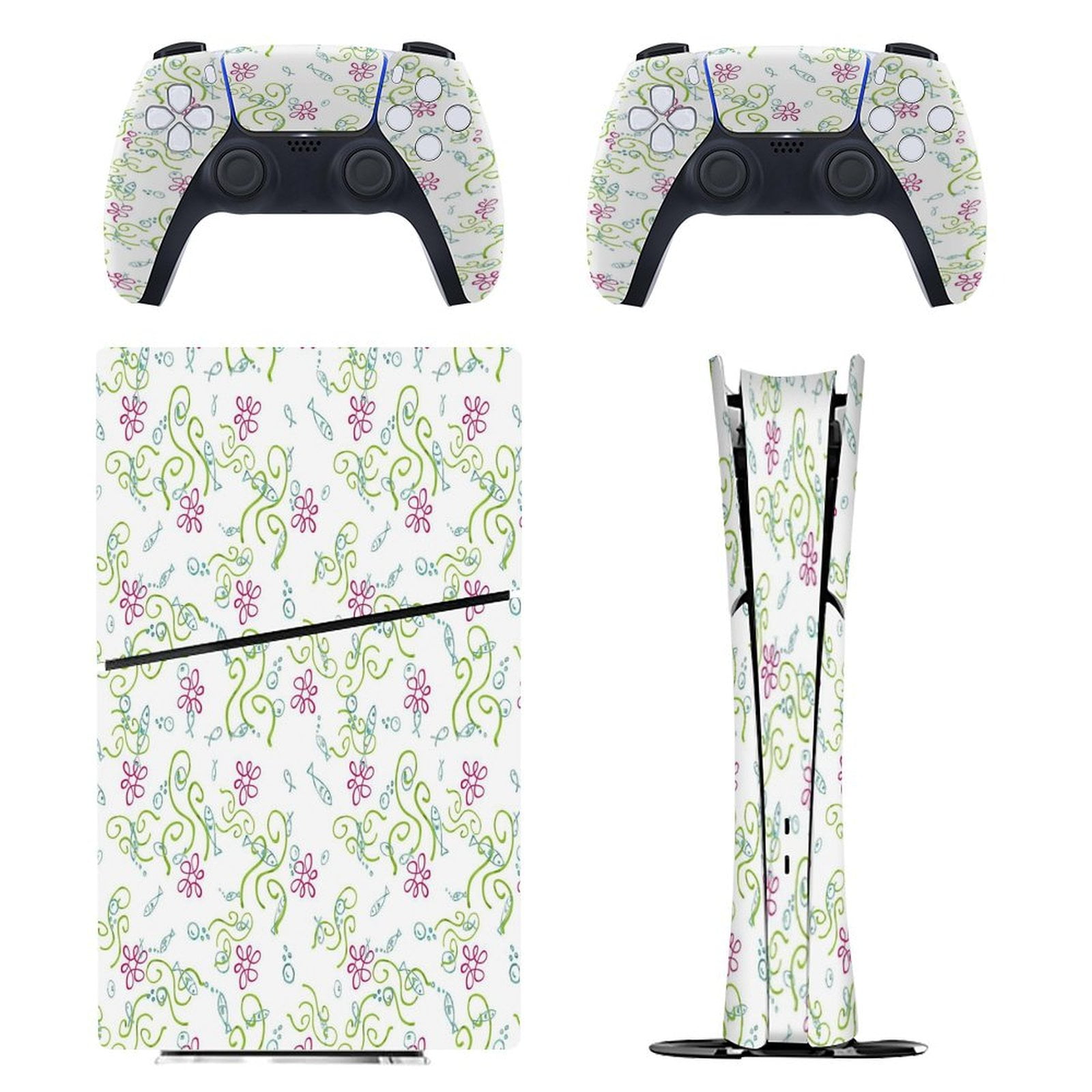 Fish, Seaweed, Starfish PS5/PS5 Slim Digital Disc Skin Sticker For ...